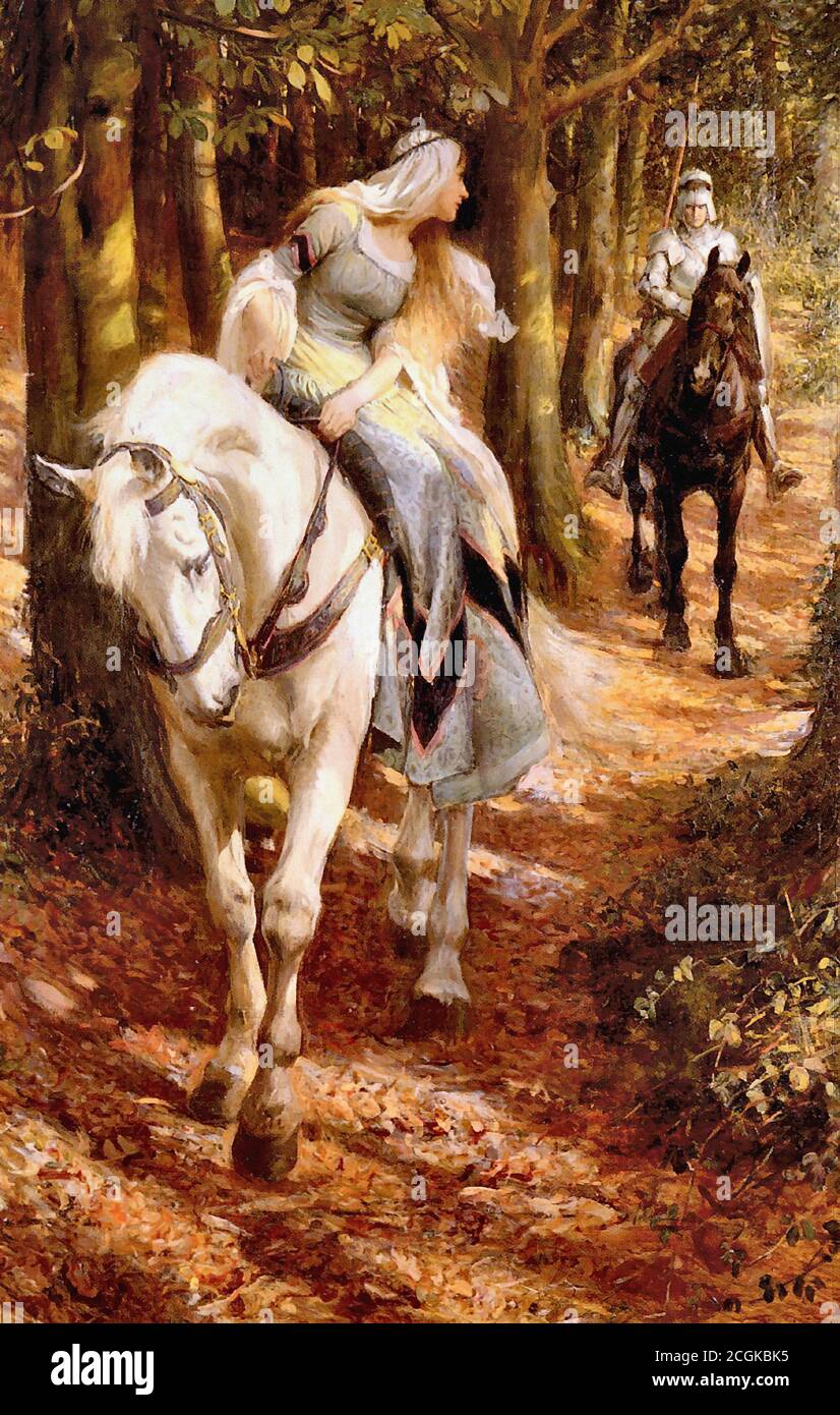 Wheelwright Rowland - Enid and Geraint - British School - 19th Century ...