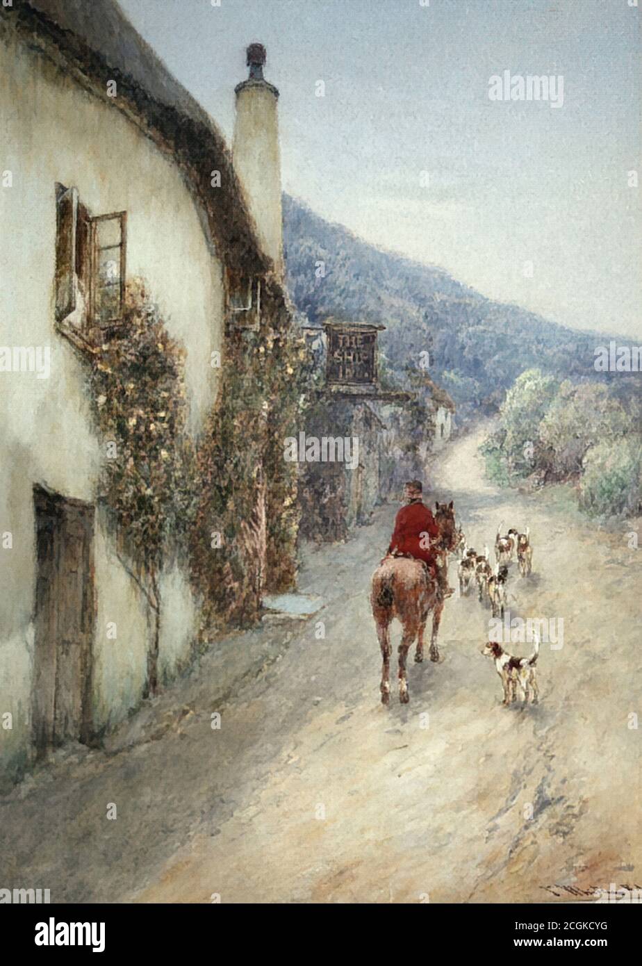 White John - the Ship Inn Porlock - British School - 19th Century Stock ...