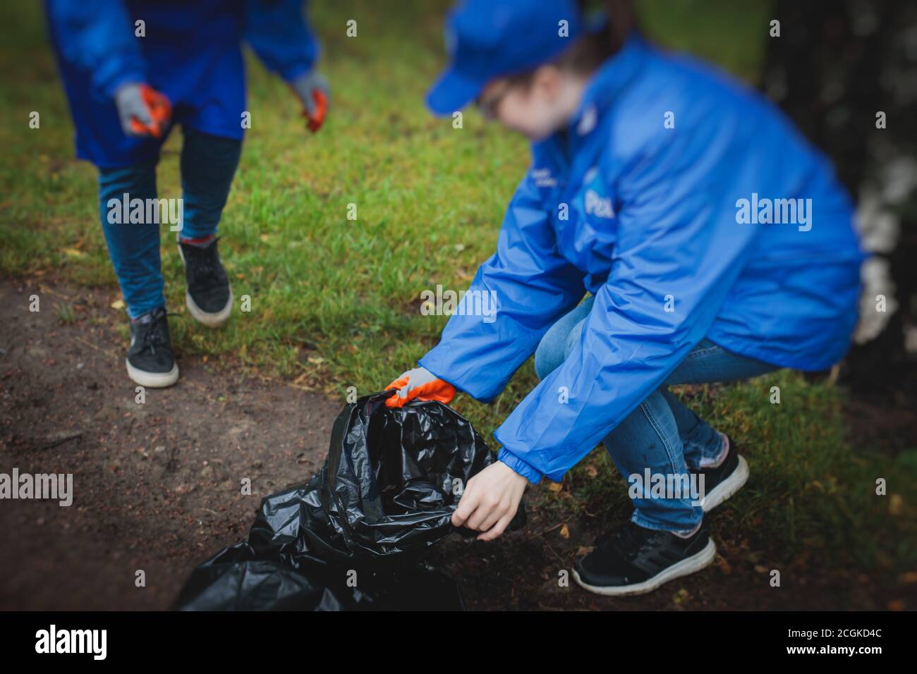People Cleaning Community Park High Resolution Stock Photography and ...