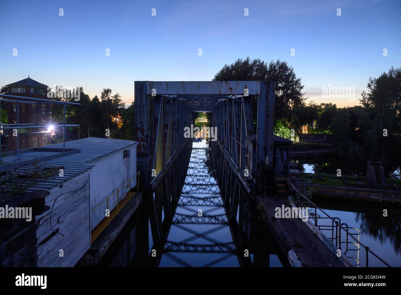 Barton road swing Bridge, Patricroft, Barton, Salford, Manchester Stock ...