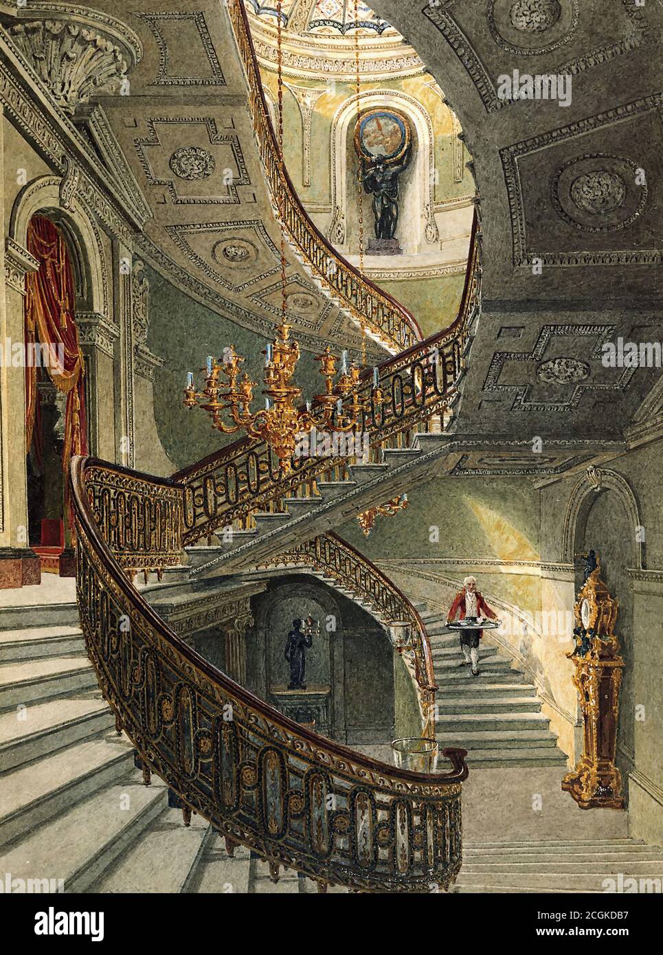 Wild Charles - Carlton House - the Grand Staircase - British School ...