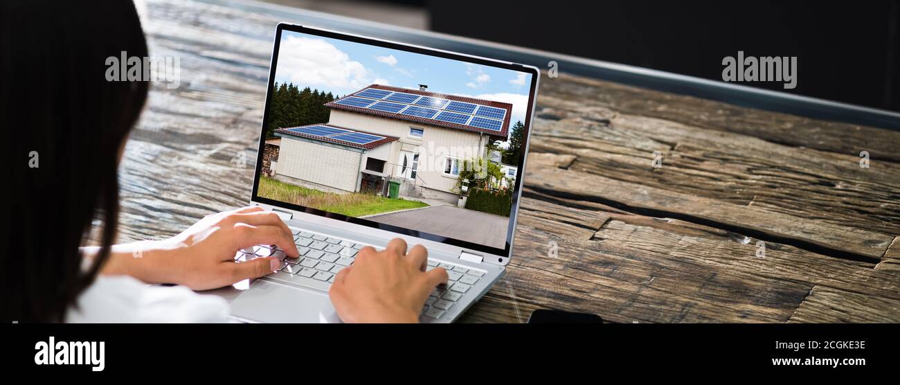 Real Estate Property Search Online. House List Stock Photo - Alamy