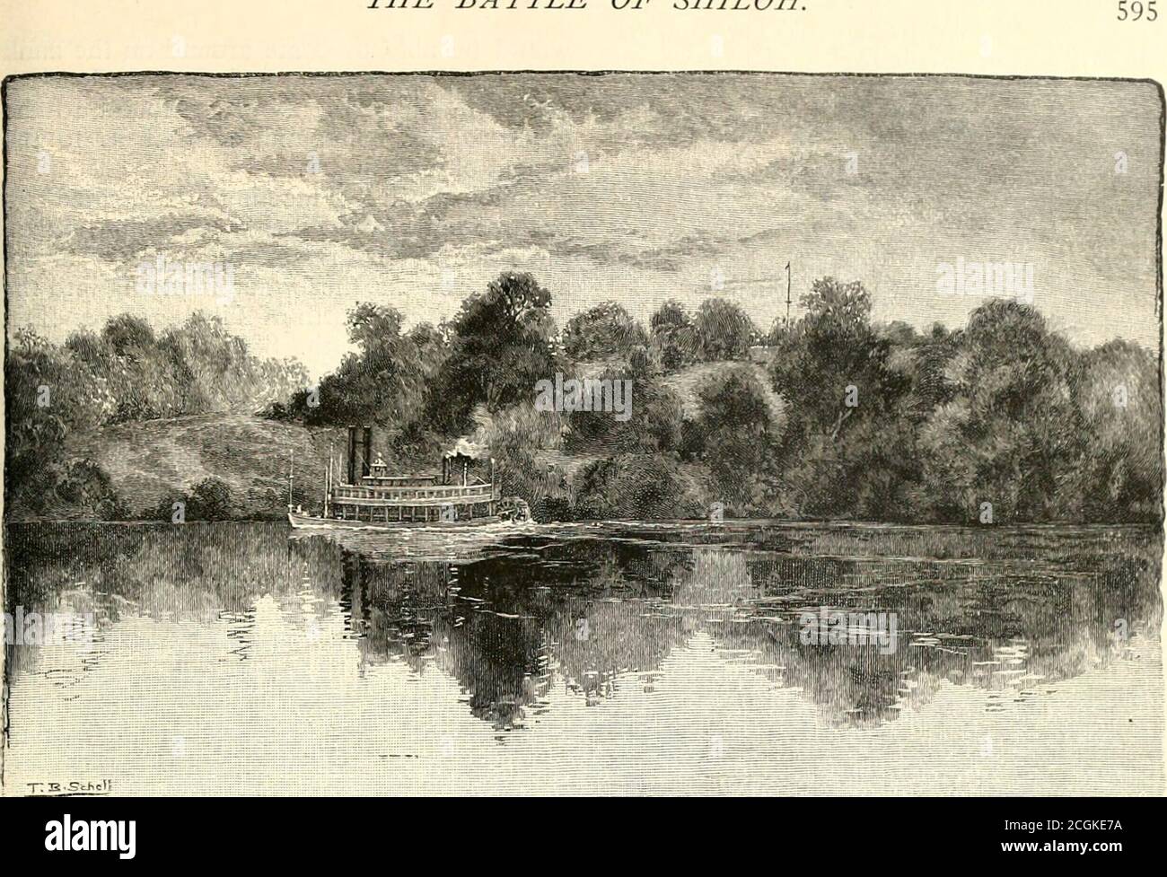 Map of the battle of shiloh hi-res stock photography and images - Alamy