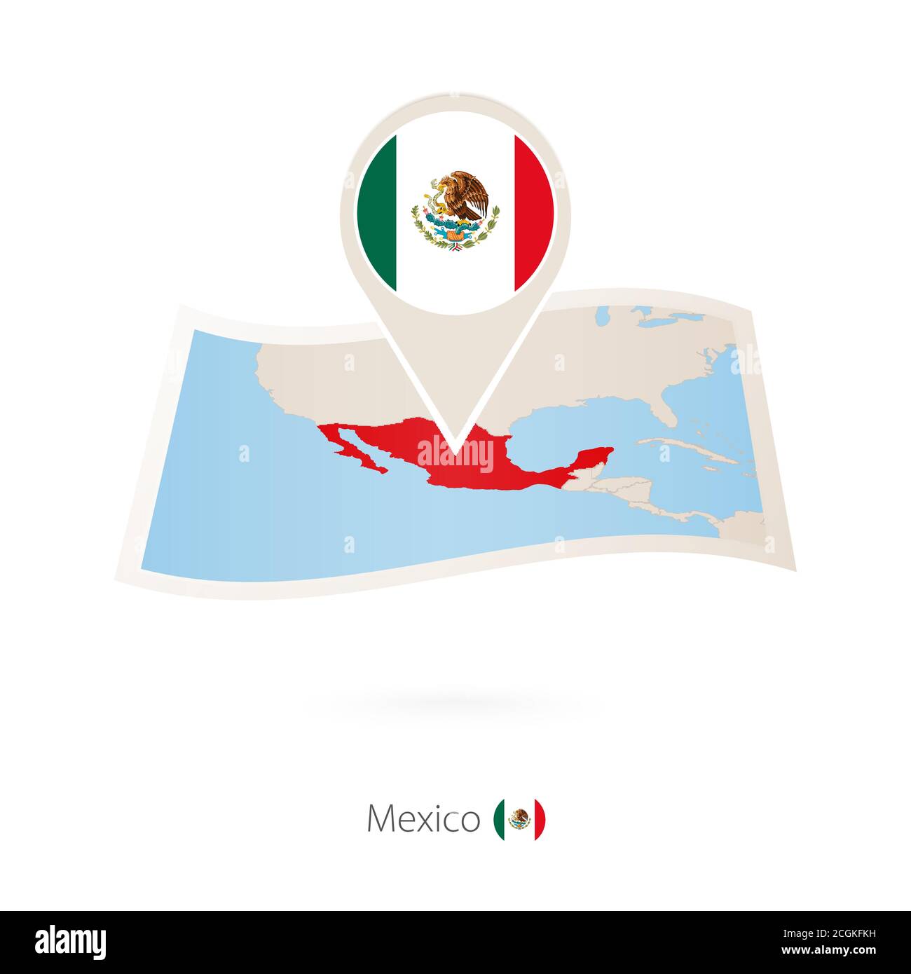 Mexico map pin hi-res stock photography and images - Alamy