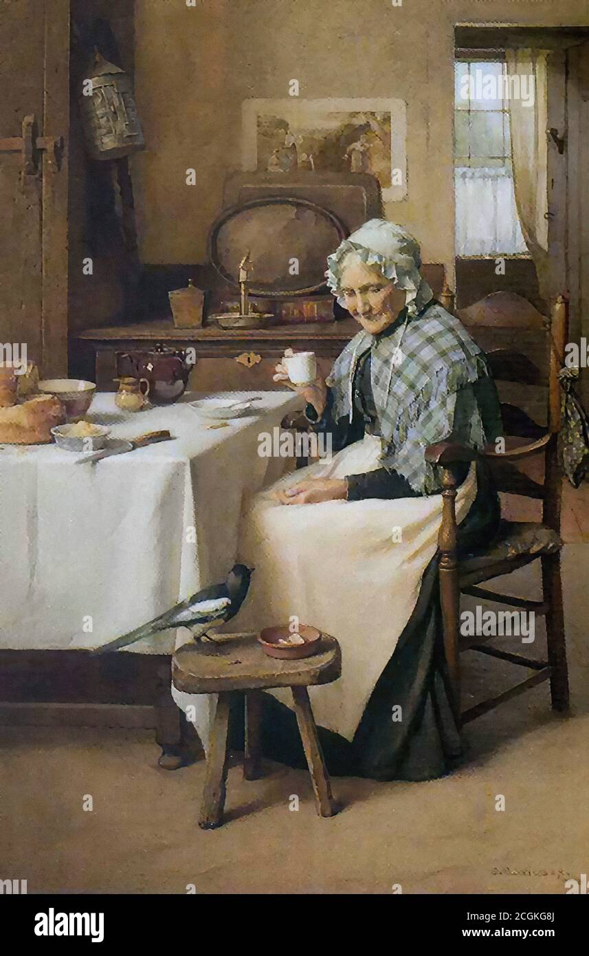 Victorian robin painting hi-res stock photography and images - Alamy