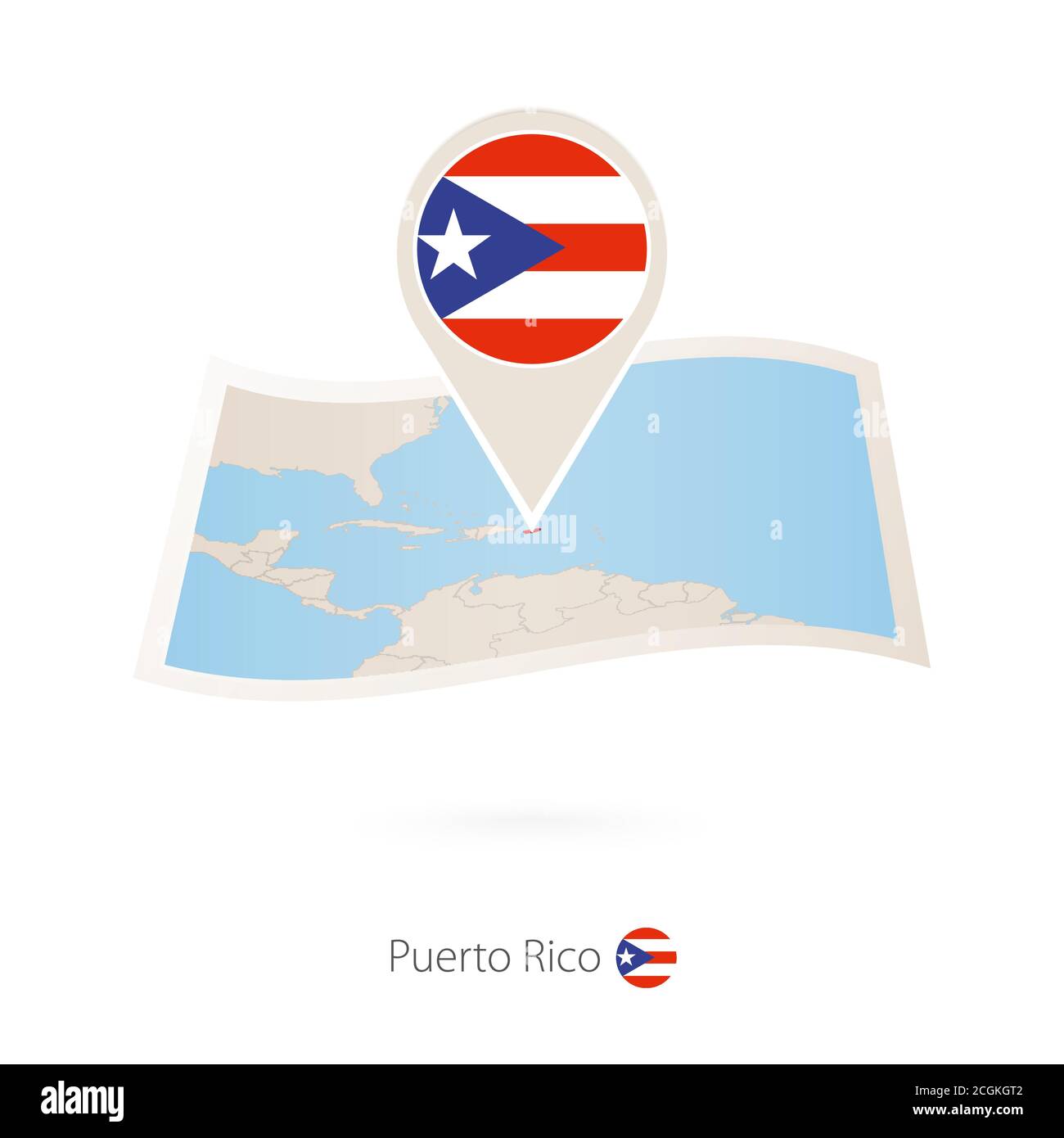 Puerto Rico Island Map Stock Vector Images - Alamy