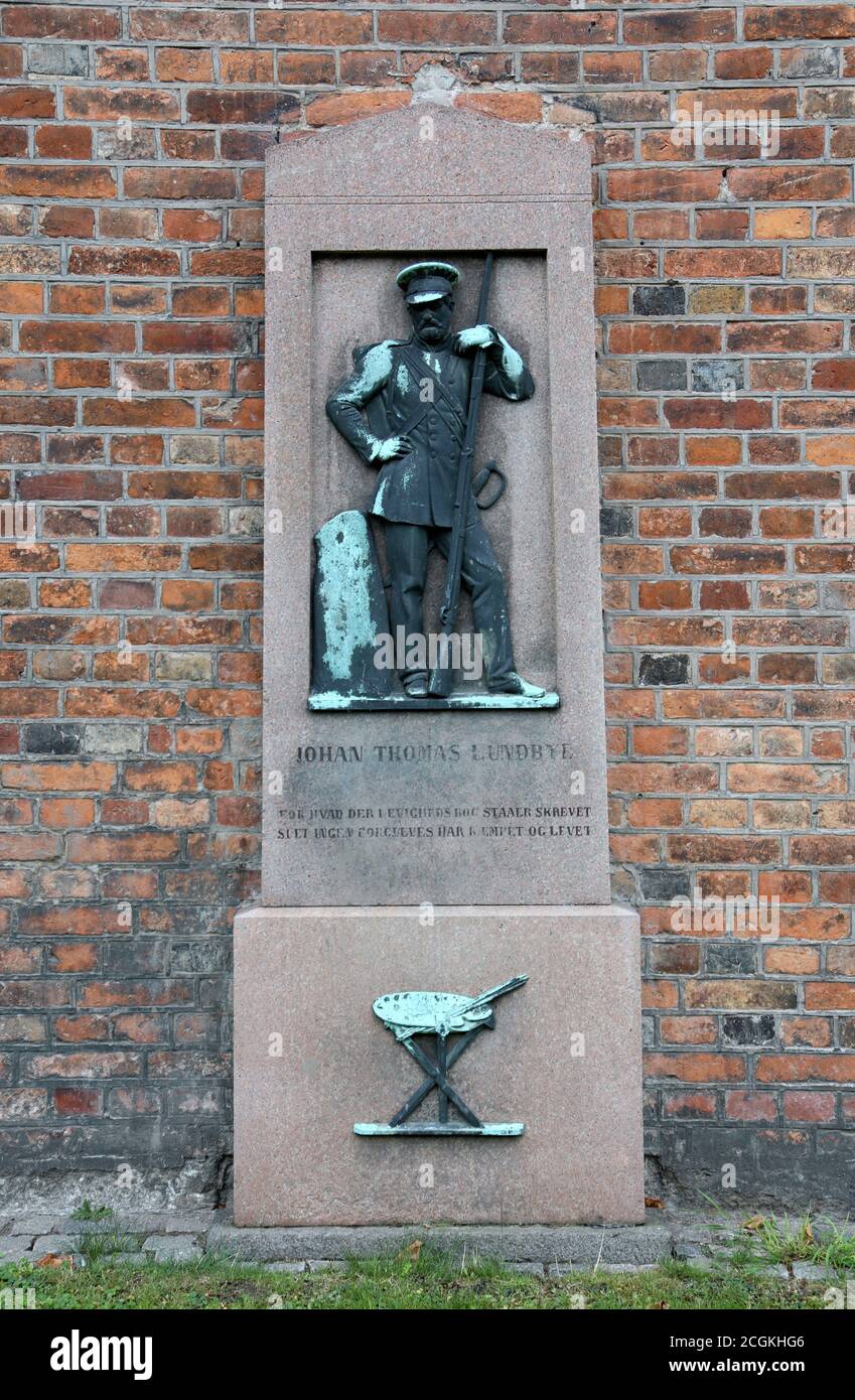 Johan Thomas Lundbye memorial at Copenhagen Stock Photo - Alamy