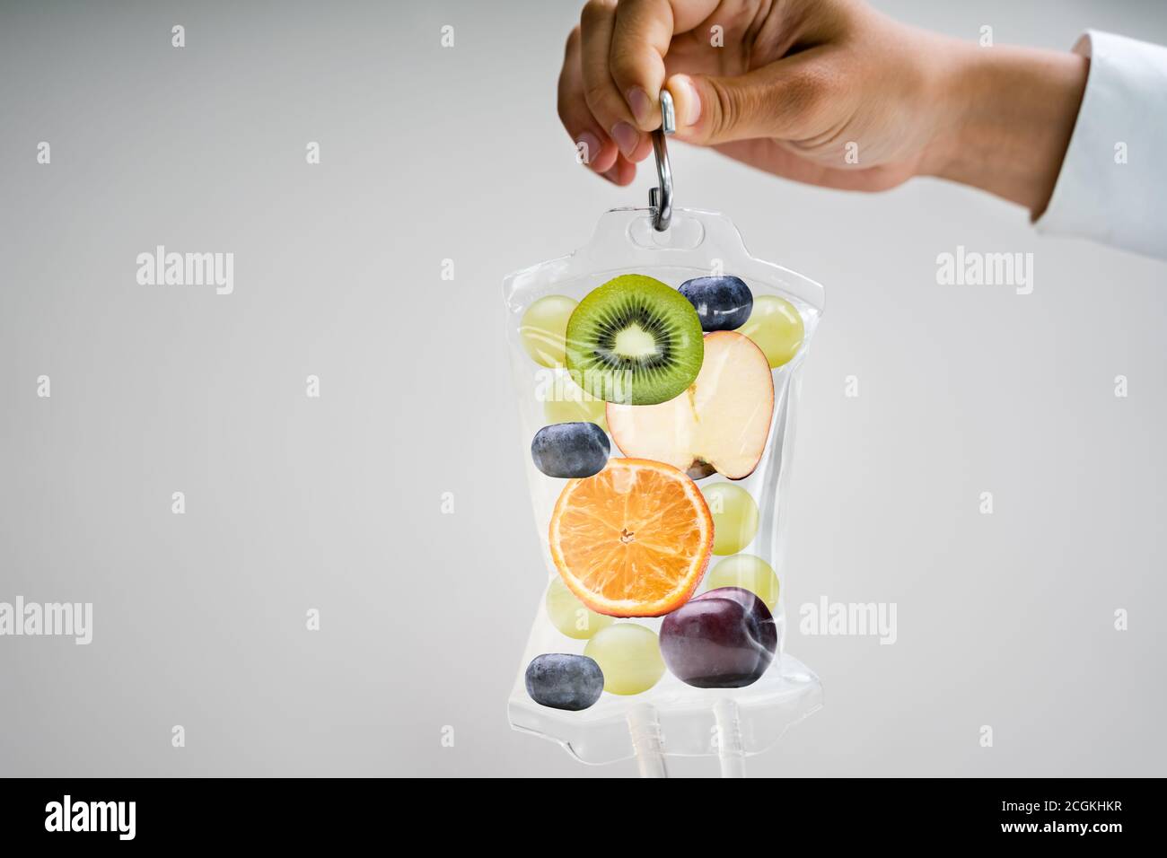 IV Drip Vitamin Infusion Therapy Saline Bag Stock Photo - Alamy