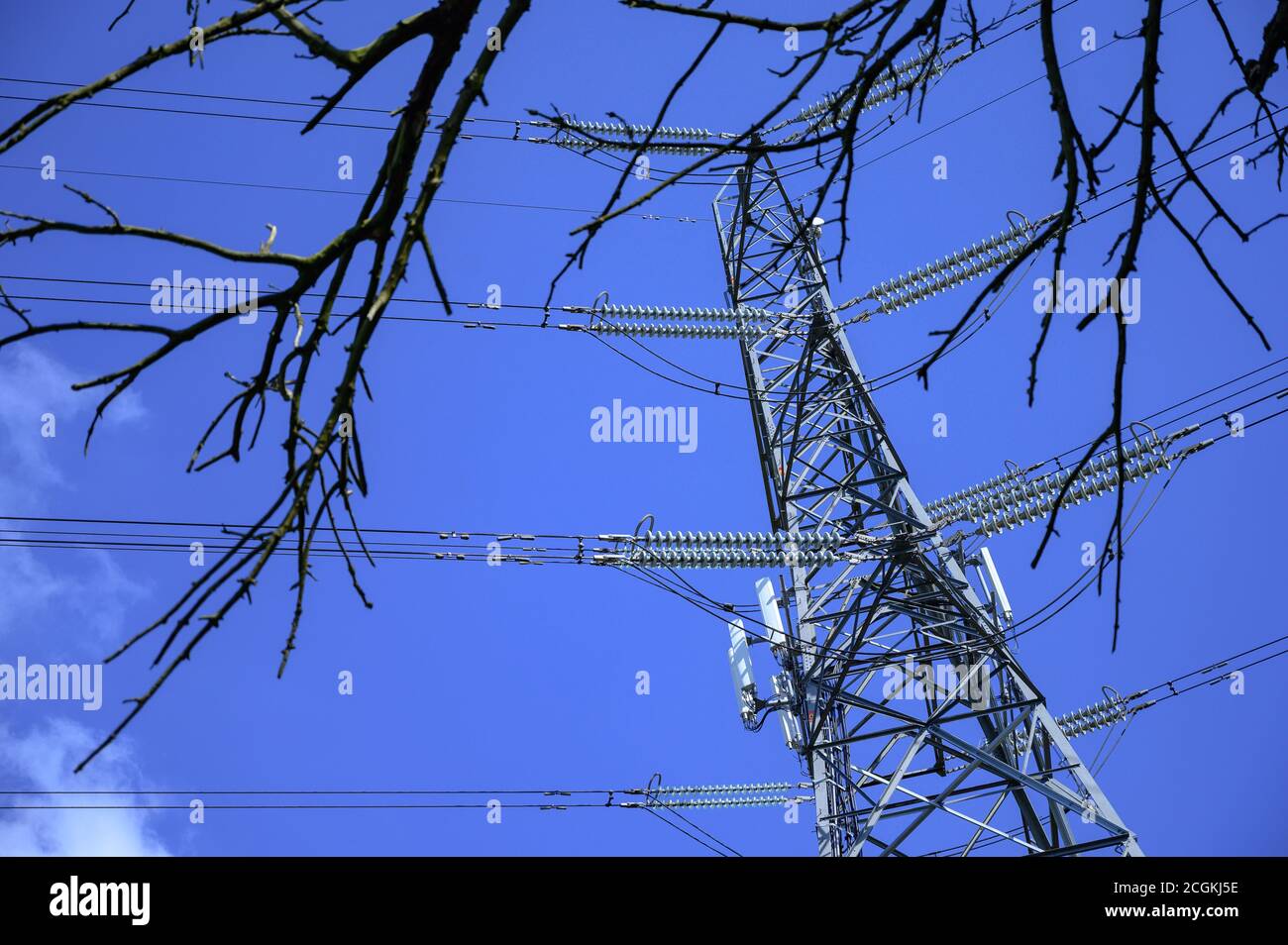 Pylon ZQ40, Swinton, Manchester Stock Photo - Alamy