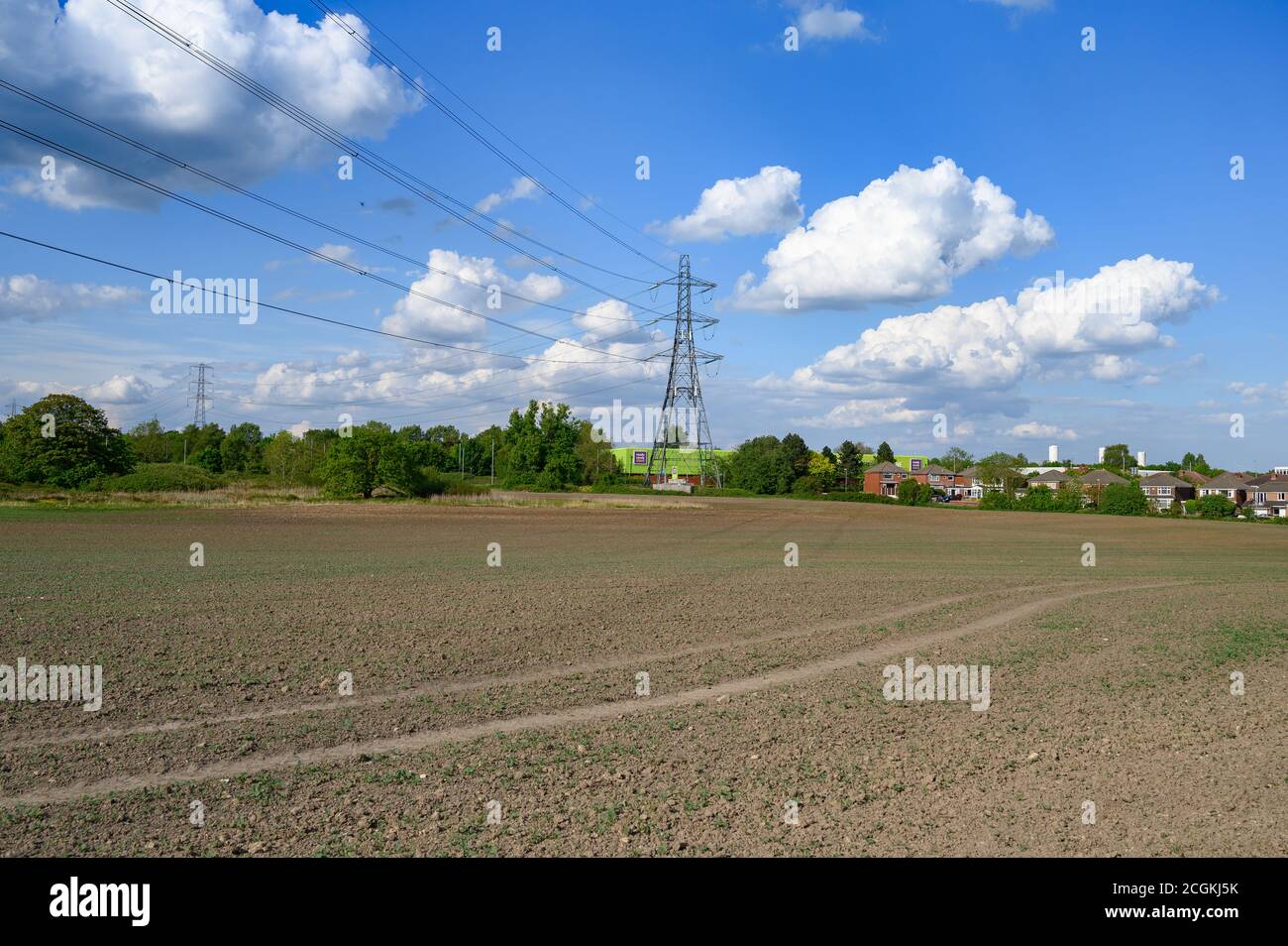 Pylon ZQ40, Swinton, Manchester Stock Photo - Alamy