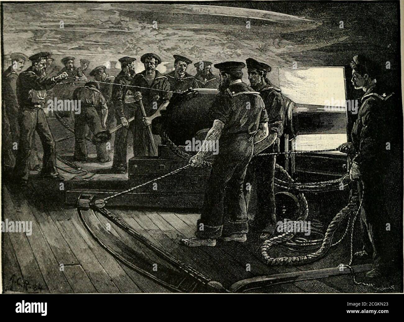 32 pounder guns hi-res stock photography and images - Alamy