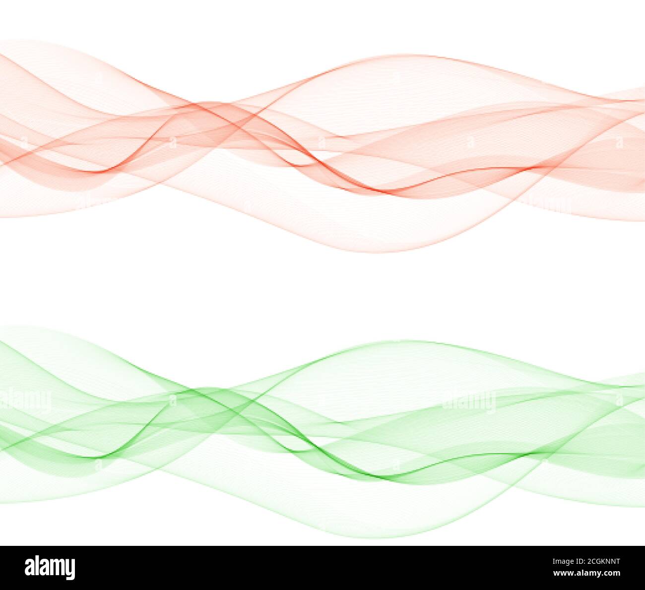 Set of colored beautiful waves. Abstract background. Layout for ...