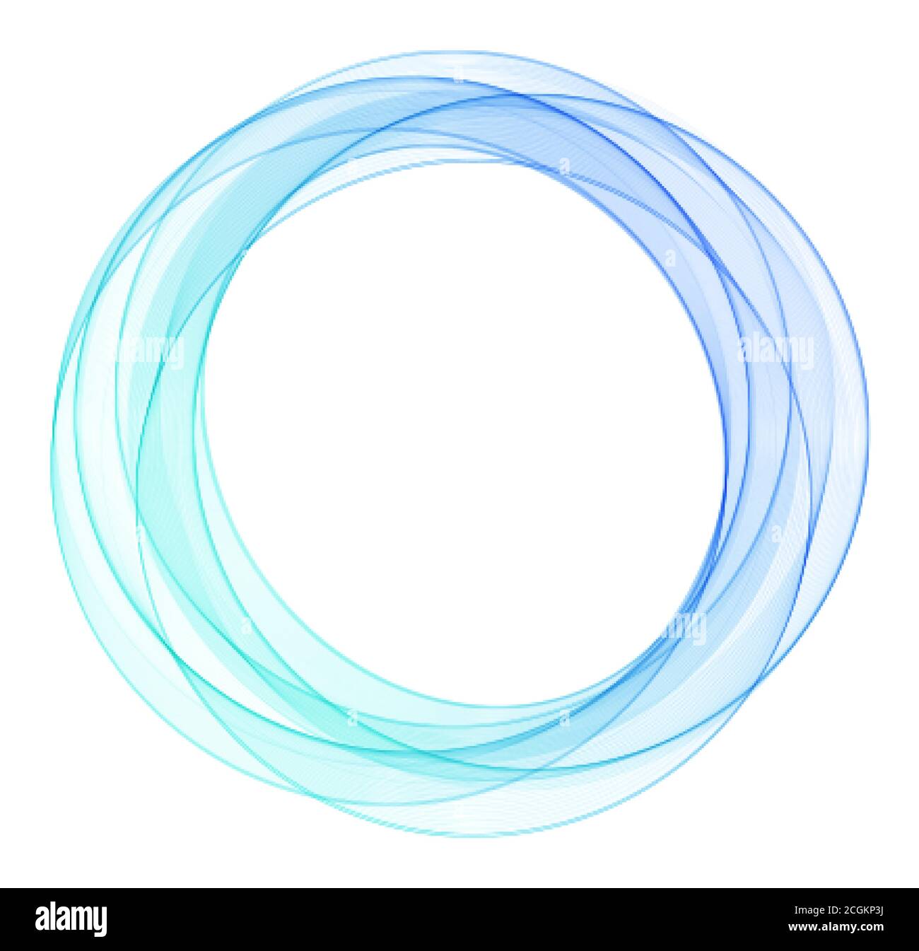 Blue circle. Abstract wave. Logo. Layout for advertising. eps10 Stock ...