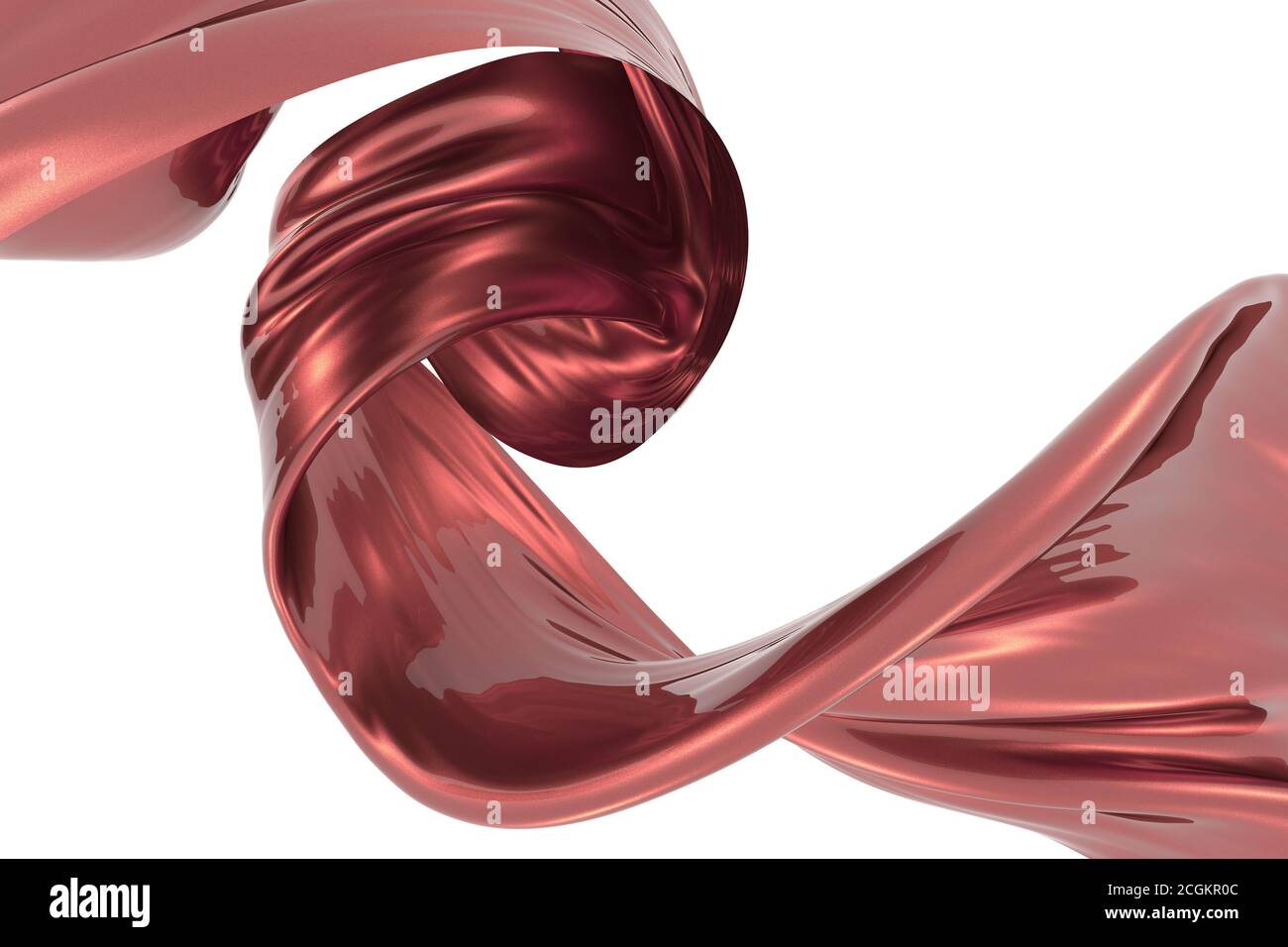 Beautiful red wavy fabric with metal texture and varnished surface ...