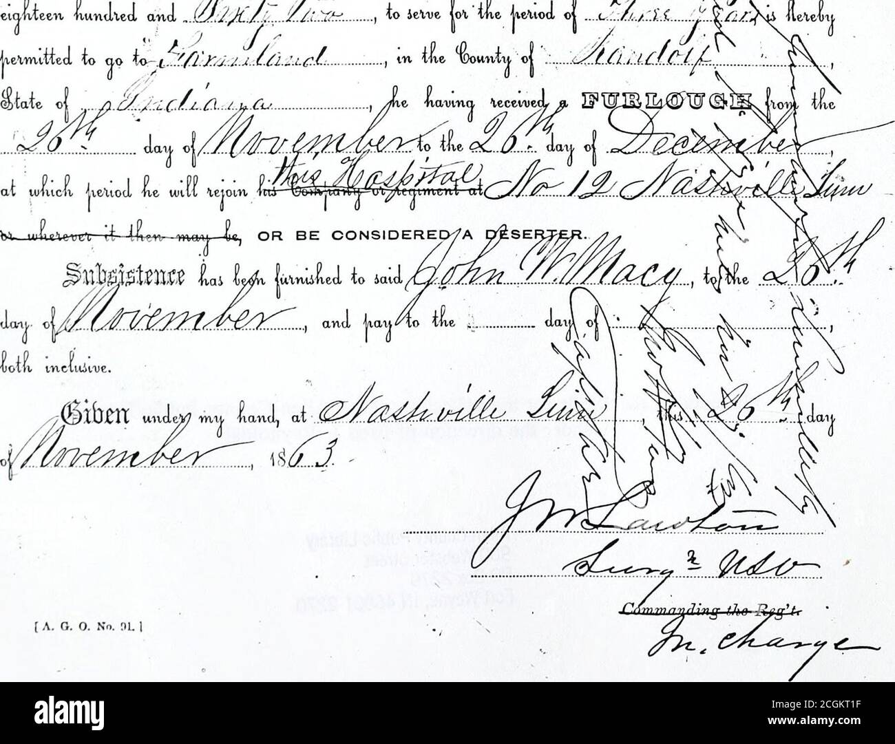 . Civil war letters and papers of John W. Macy of Randolph County ...