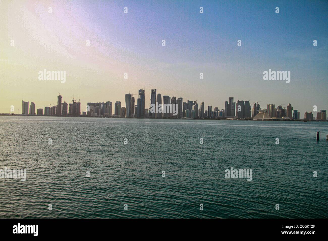 Doha Skyline old Photos , Cornish of Doha Qatar Stock Photo - Alamy