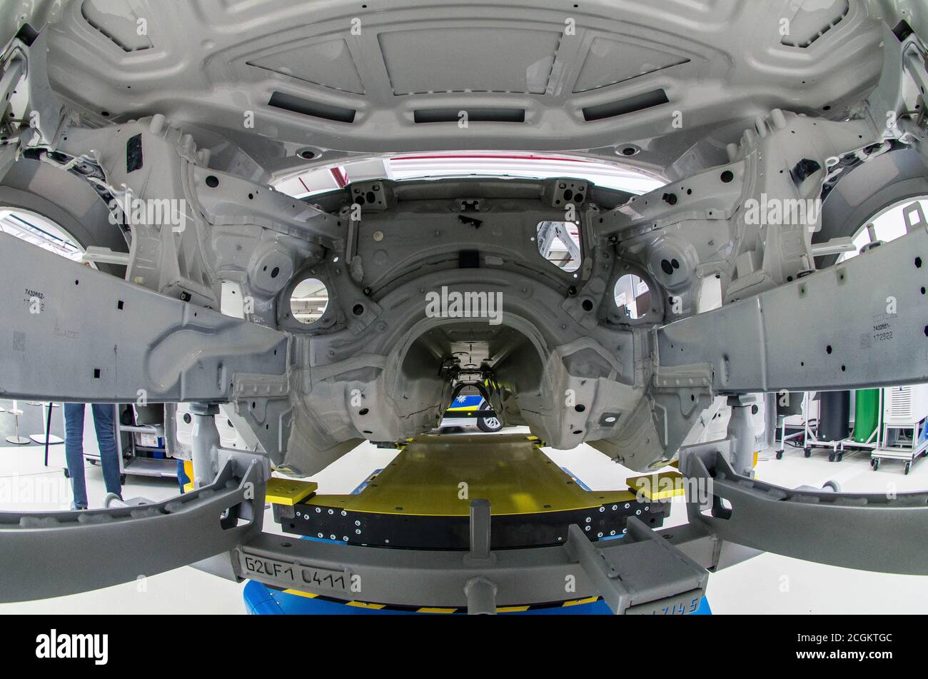 Munich, Bavaria, Germany. 11th Sep, 2020. The chassis of the BMW G20 3 ...