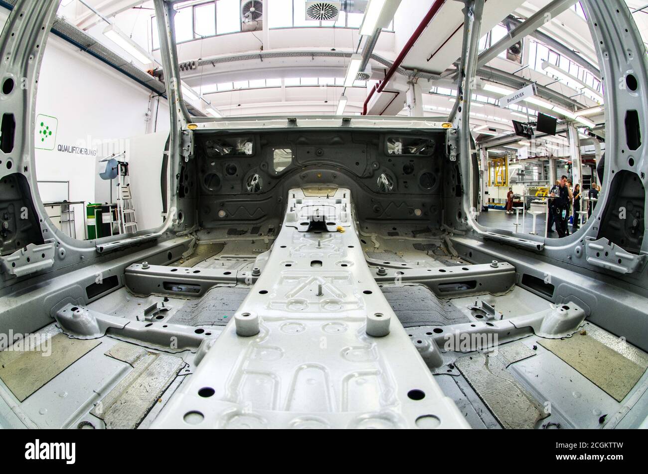 Munich, Bavaria, Germany. 11th Sep, 2020. The chassis of the BMW G20 3 ...