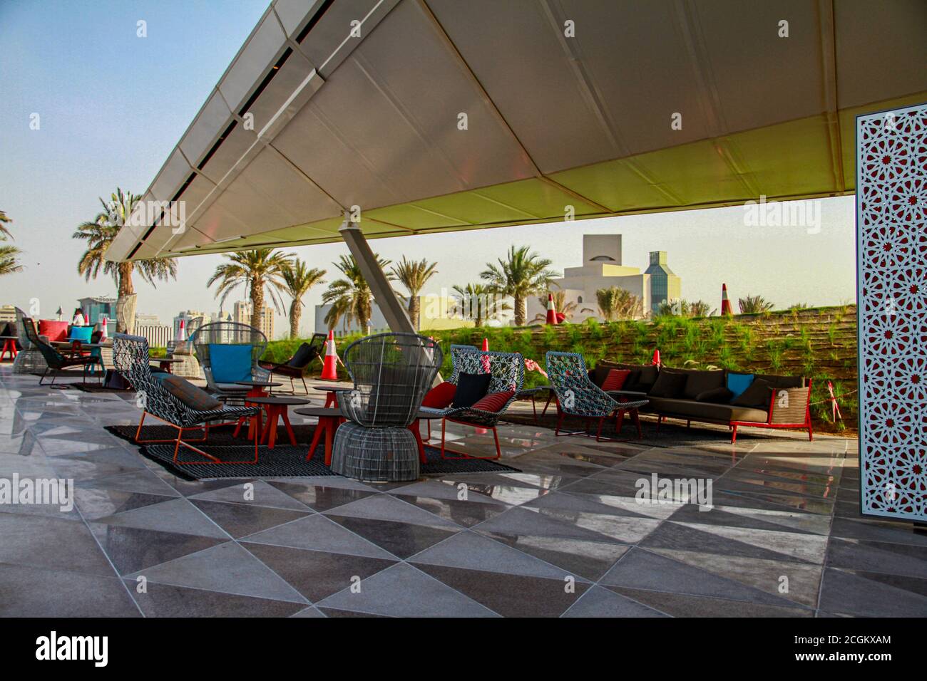Doha Skyline old Photos , Cornish of Doha Qatar Stock Photo - Alamy
