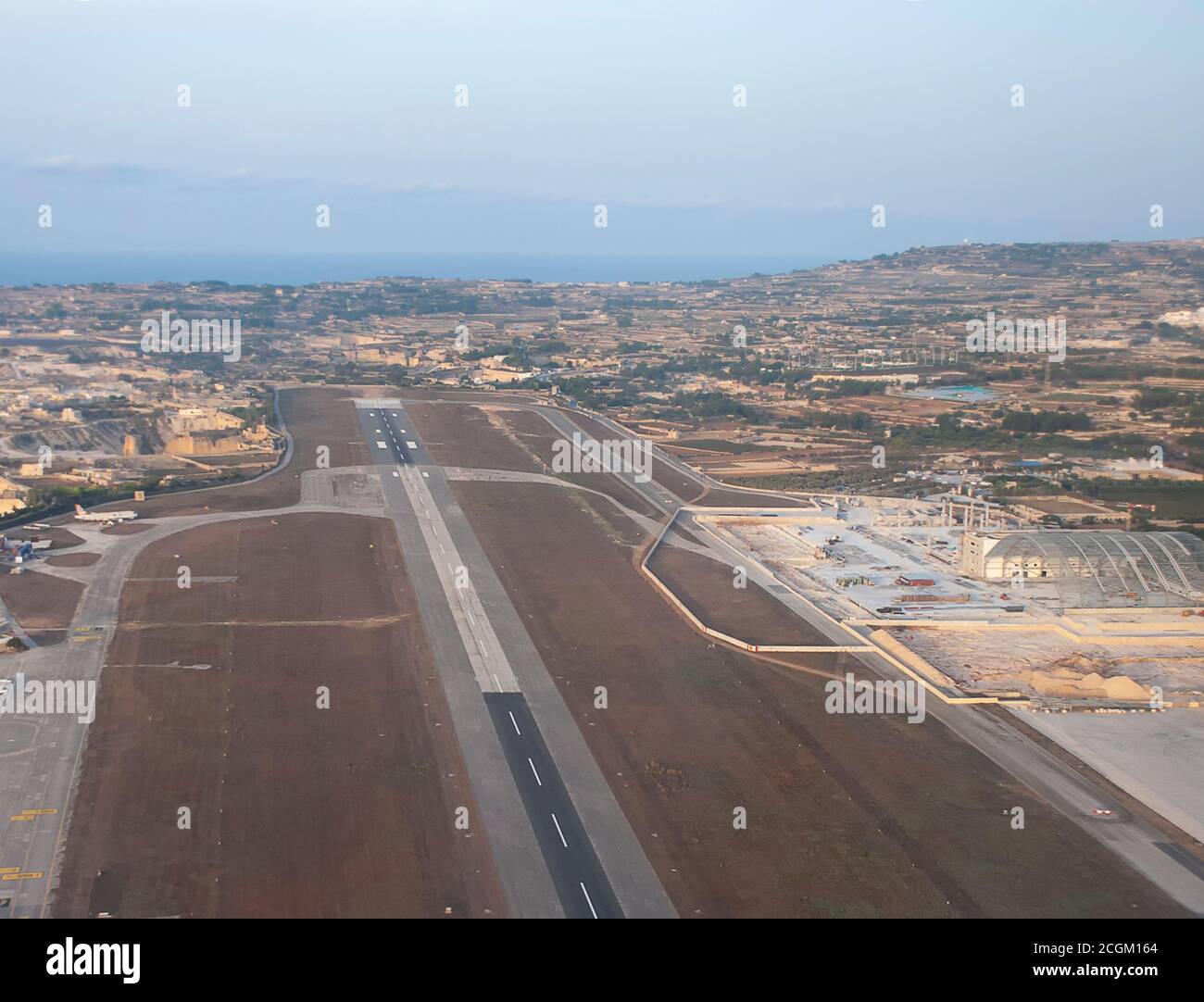 Malta International Airport on the site of the former military base of ...