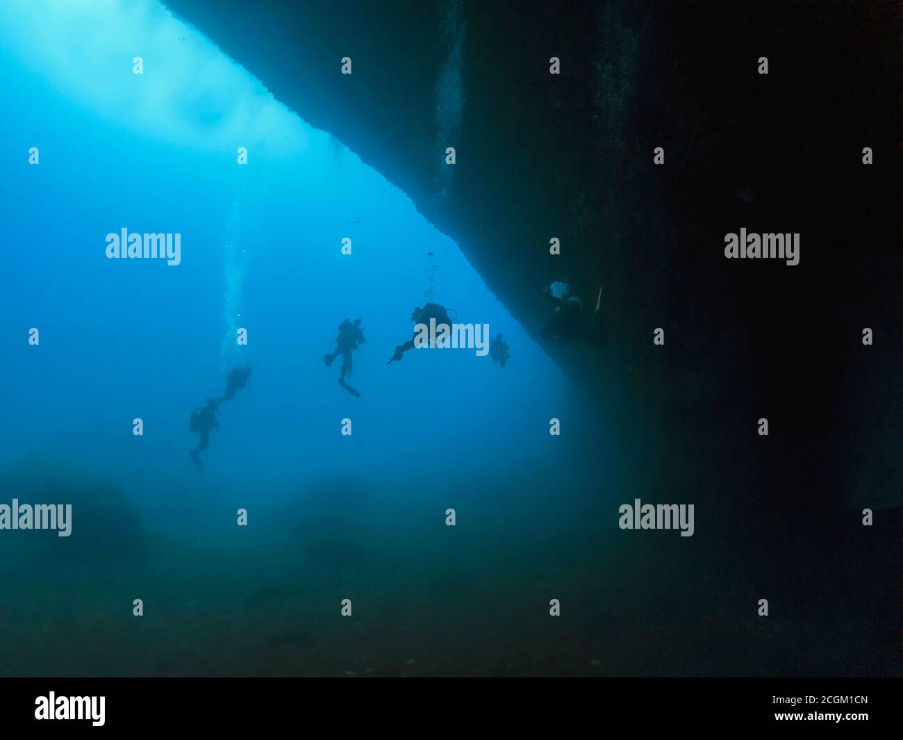 Blue hole dive malta hi-res stock photography and images - Alamy