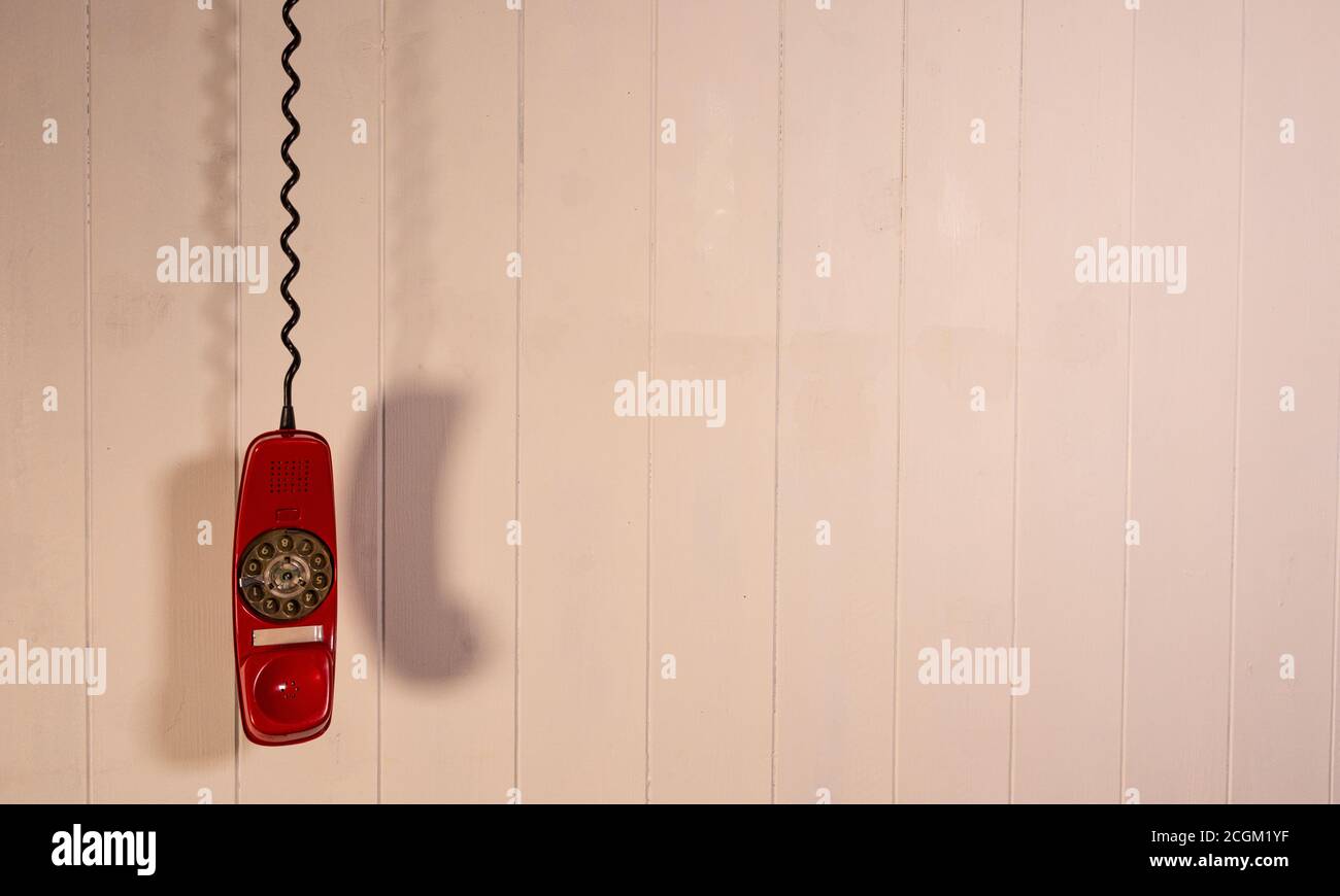 Analog telephone handset. Telecommunication concept Stock Photo - Alamy