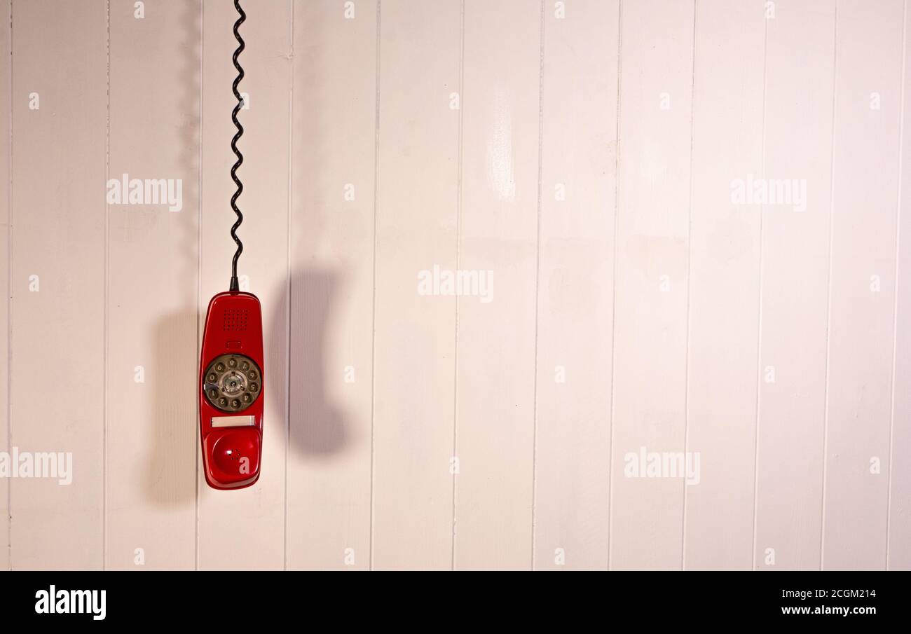 Analog telephone handset. Telecommunication concept Stock Photo - Alamy