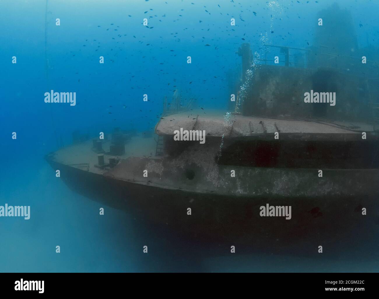 The wreck of the Um El Faroud off the coast of Malta Stock Photo - Alamy