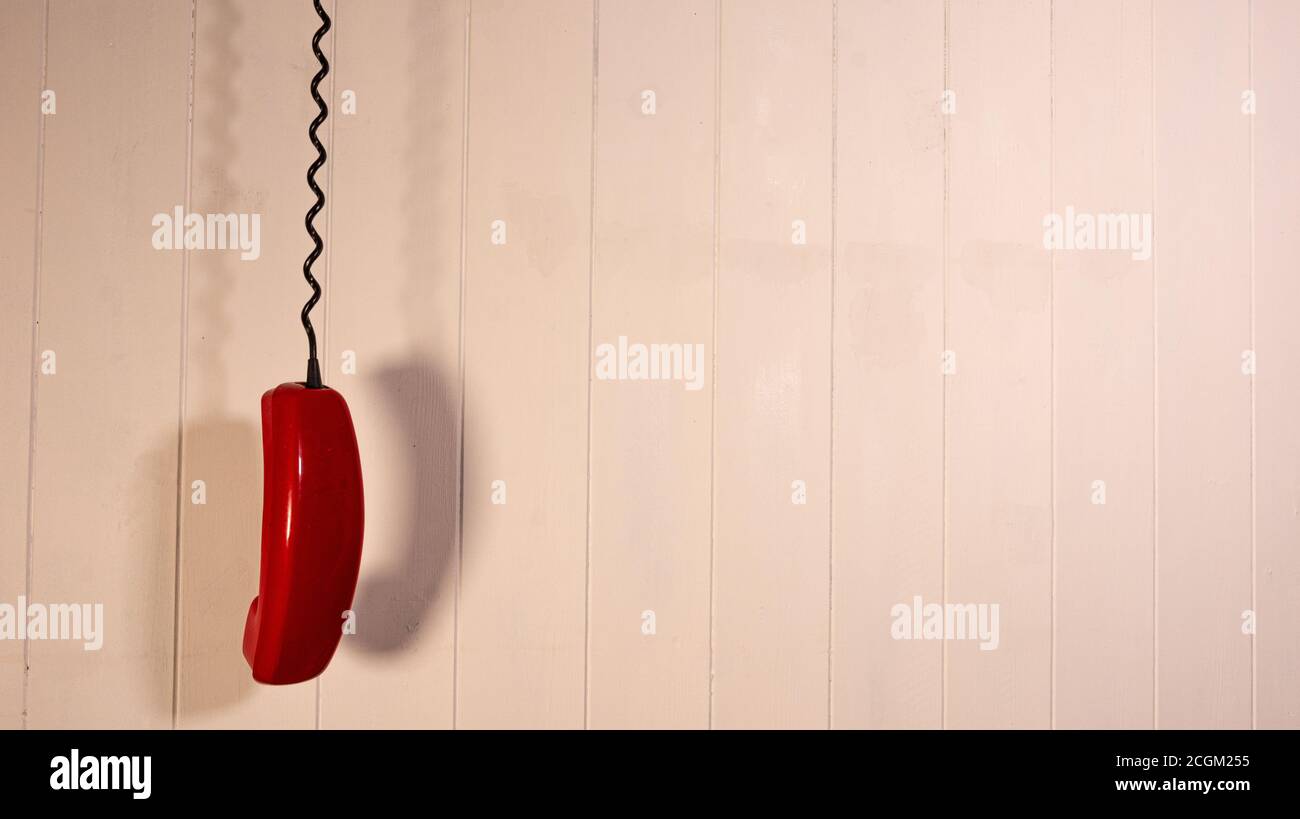 Analog telephone handset. Telecommunication concept Stock Photo - Alamy