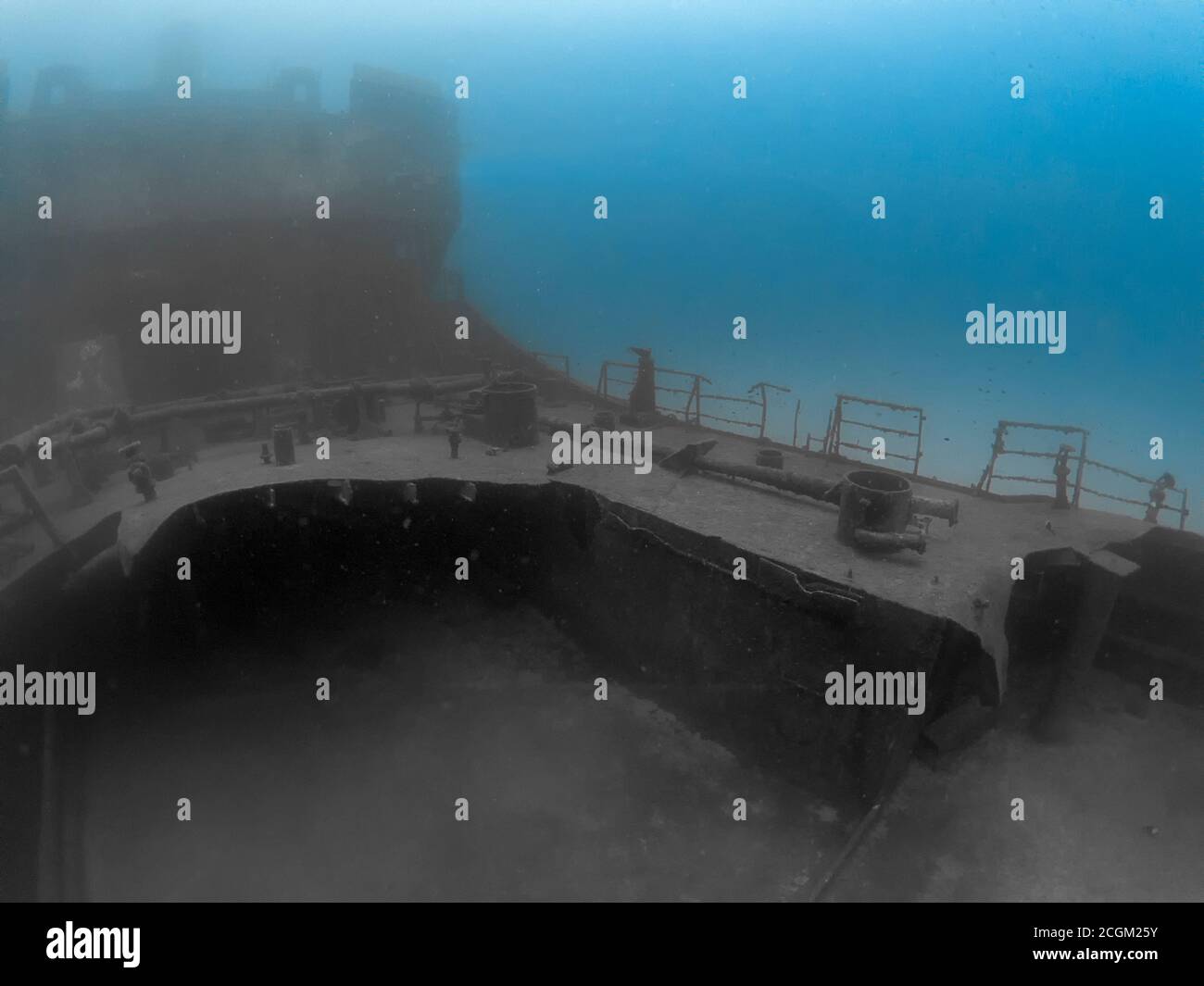 The wreck of the Um El Faroud off the coast of Malta Stock Photo - Alamy