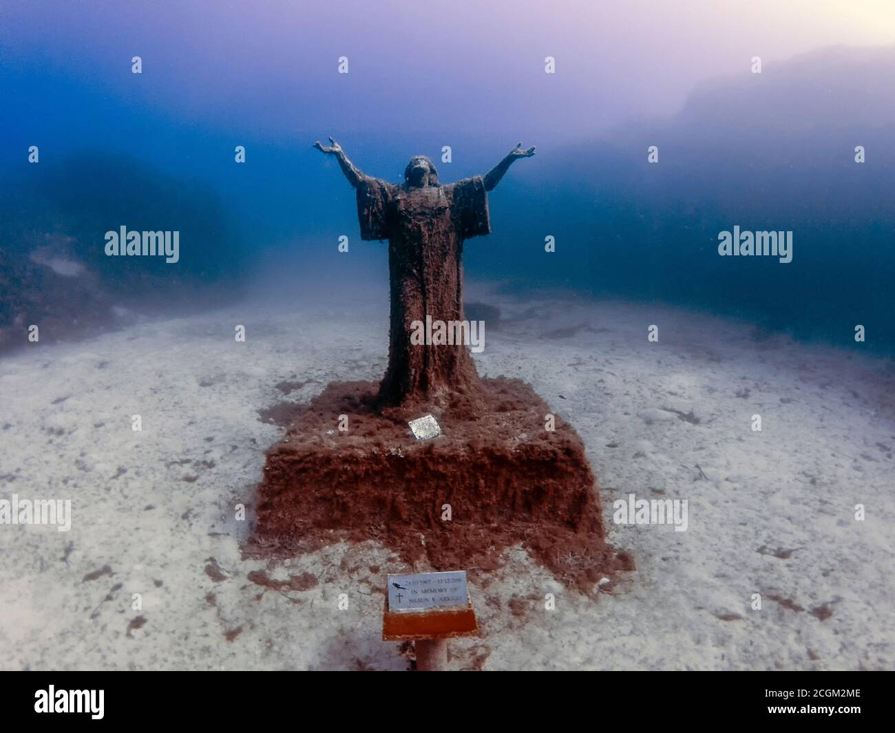 Underwater Statue Of Jesus
