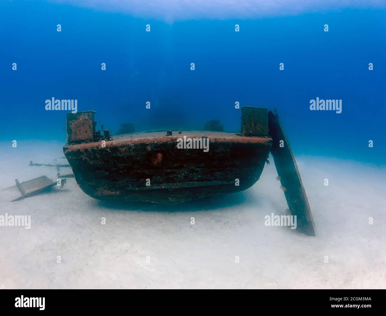The wreck of the P31 Patrol Boat in Comino, Malta Stock Photo - Alamy