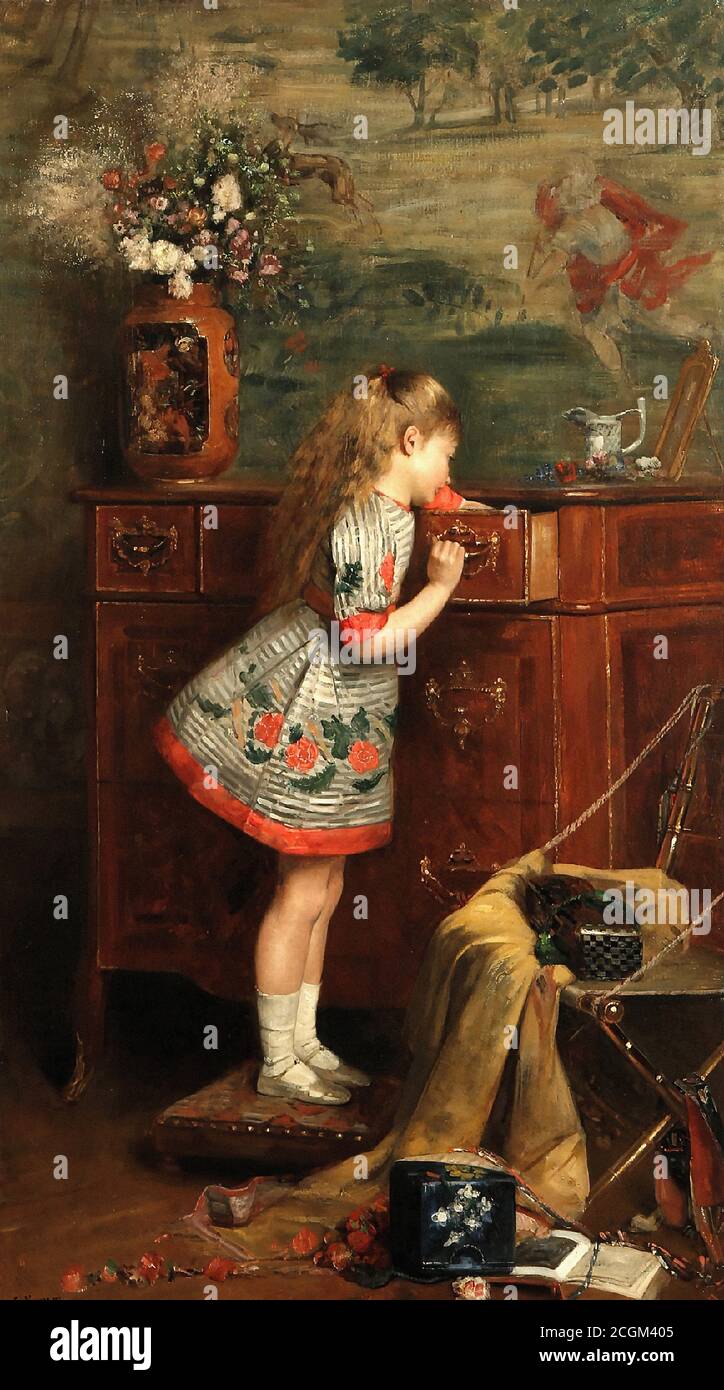 Verwee Louis Charles - Mother's Treasure (Curiosity) - Belgian School ...