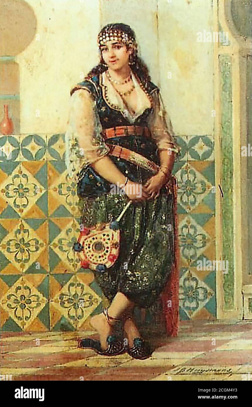 Huysmans Jan Baptiste - Fathma - Belgian School - 19th Century Stock ...