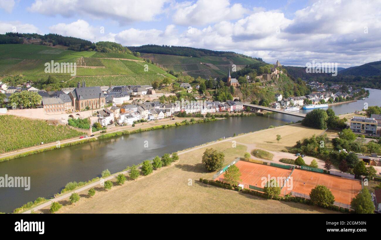 Aerial view on the historic center of Saarburg, Germany Stock Photo - Alamy