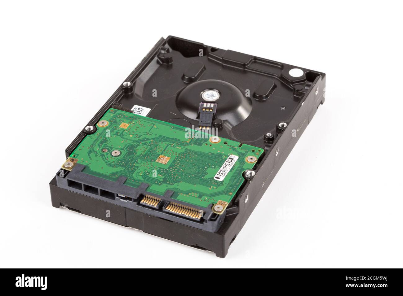 hard disk white isolated background Stock Photo - Alamy