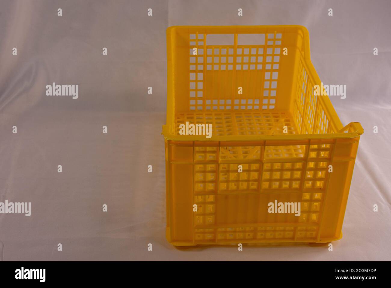 Colored plastic baskets for transport Stock Photo - Alamy