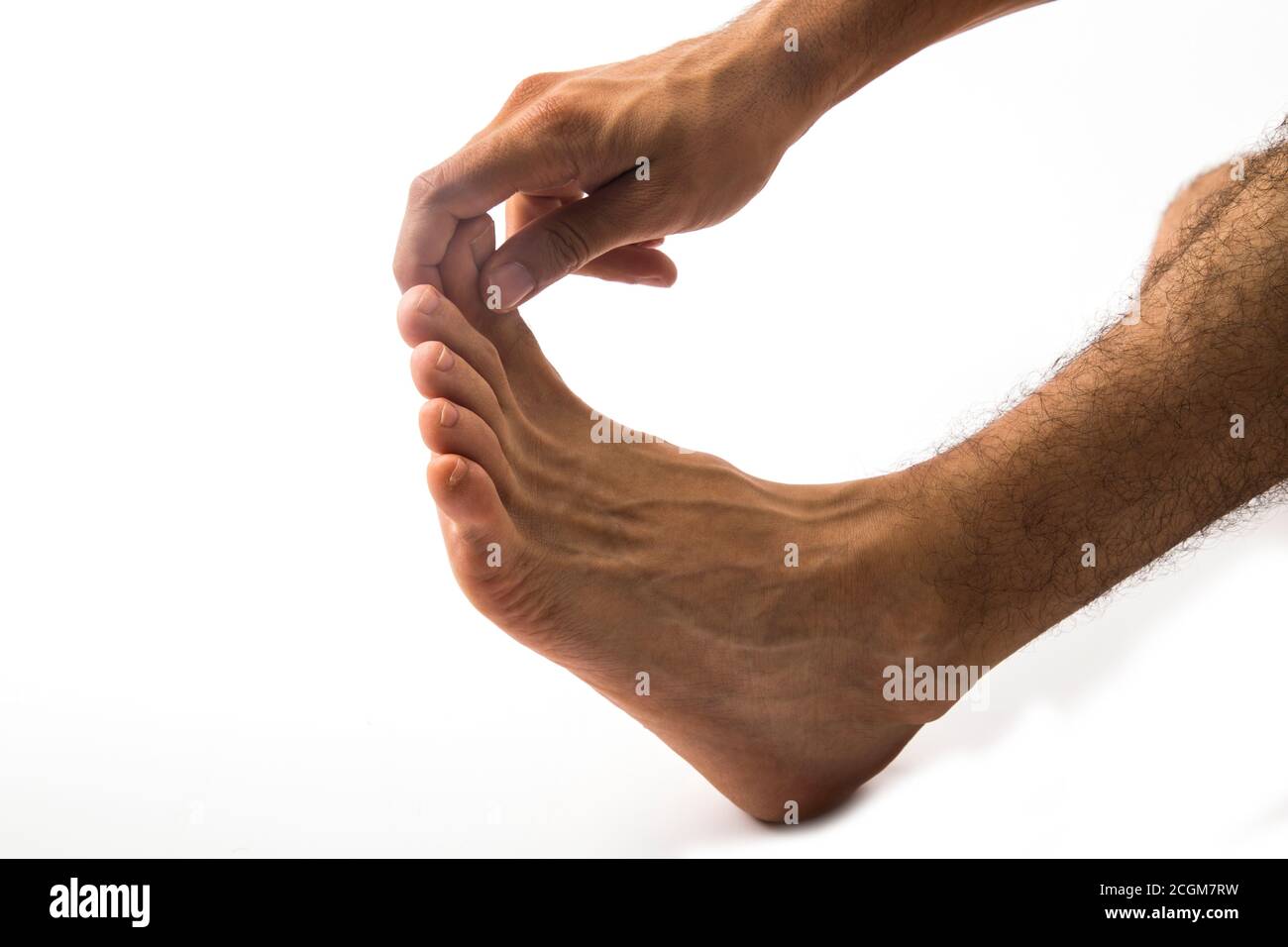 Hairy male feet hi-res stock photography and images - Alamy
