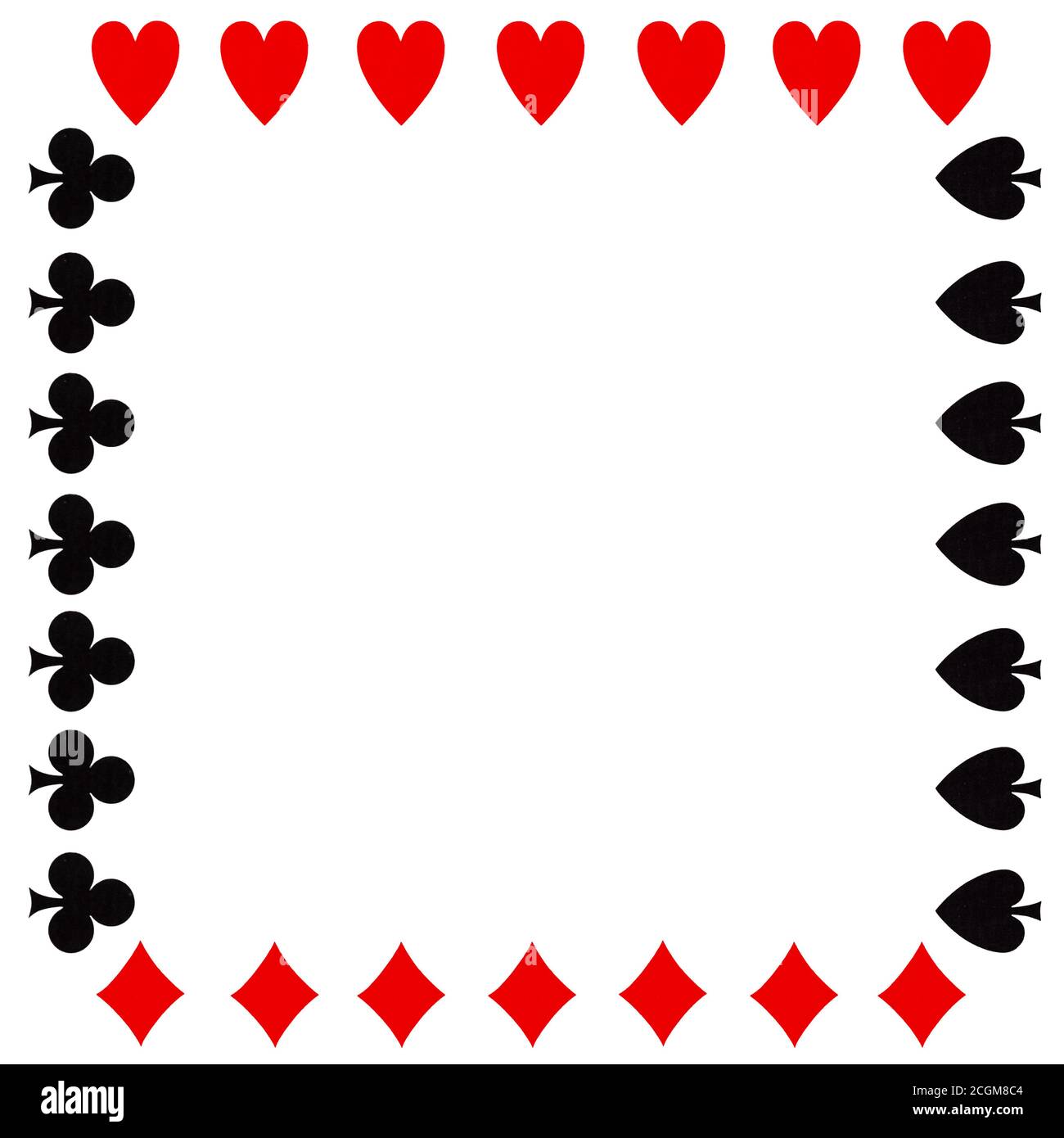 Spades and hearts pattern pattern Cut Out Stock Images & Pictures - Alamy