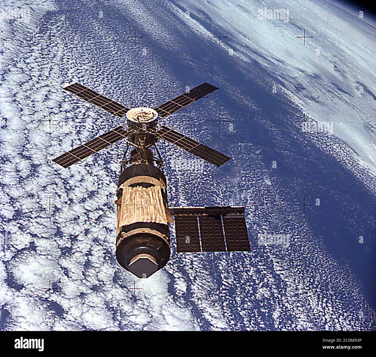 This view of Skylab in orbit was taken by the Skylab 4 (the last Skylab ...
