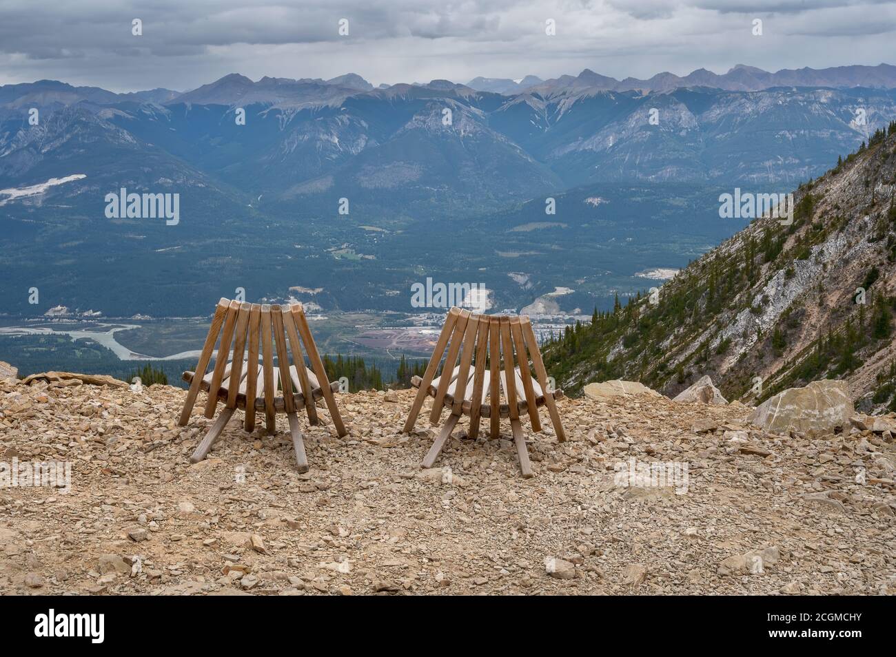 Chairs top view hi-res stock photography and images - Alamy