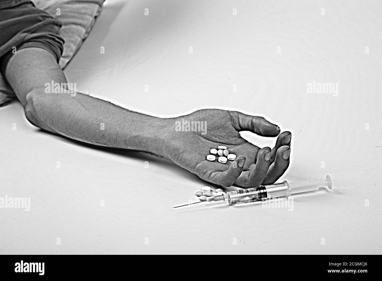 Injection man Black and White Stock Photos & Images - Alamy