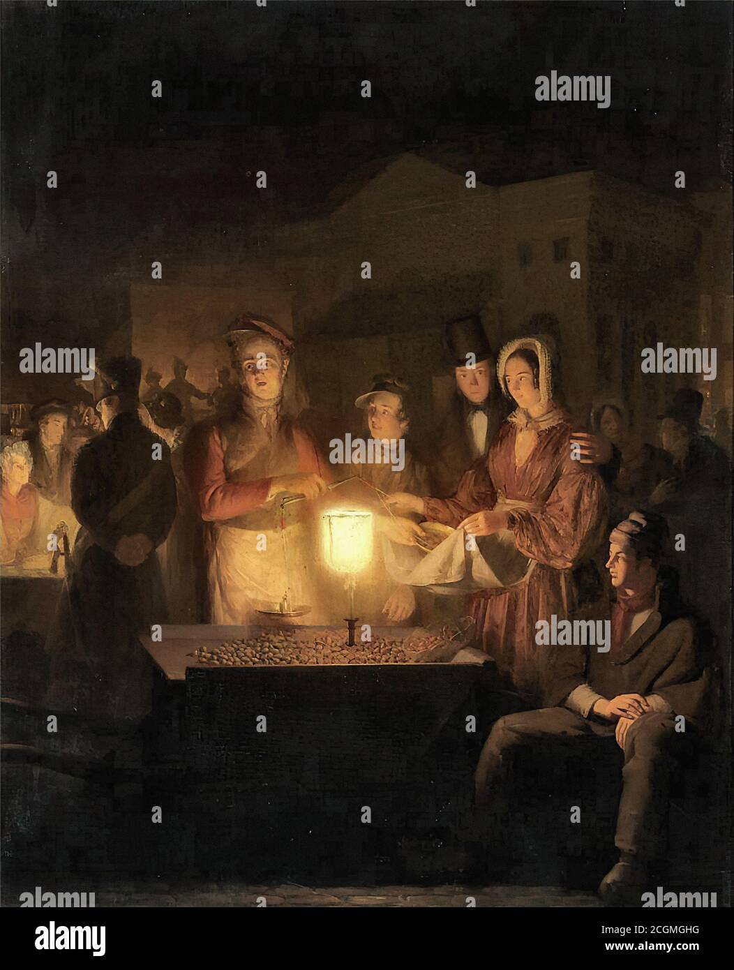 Schendel Petrus Van - an Almond Seller at the 'botermarkt' in Amsterdam ...