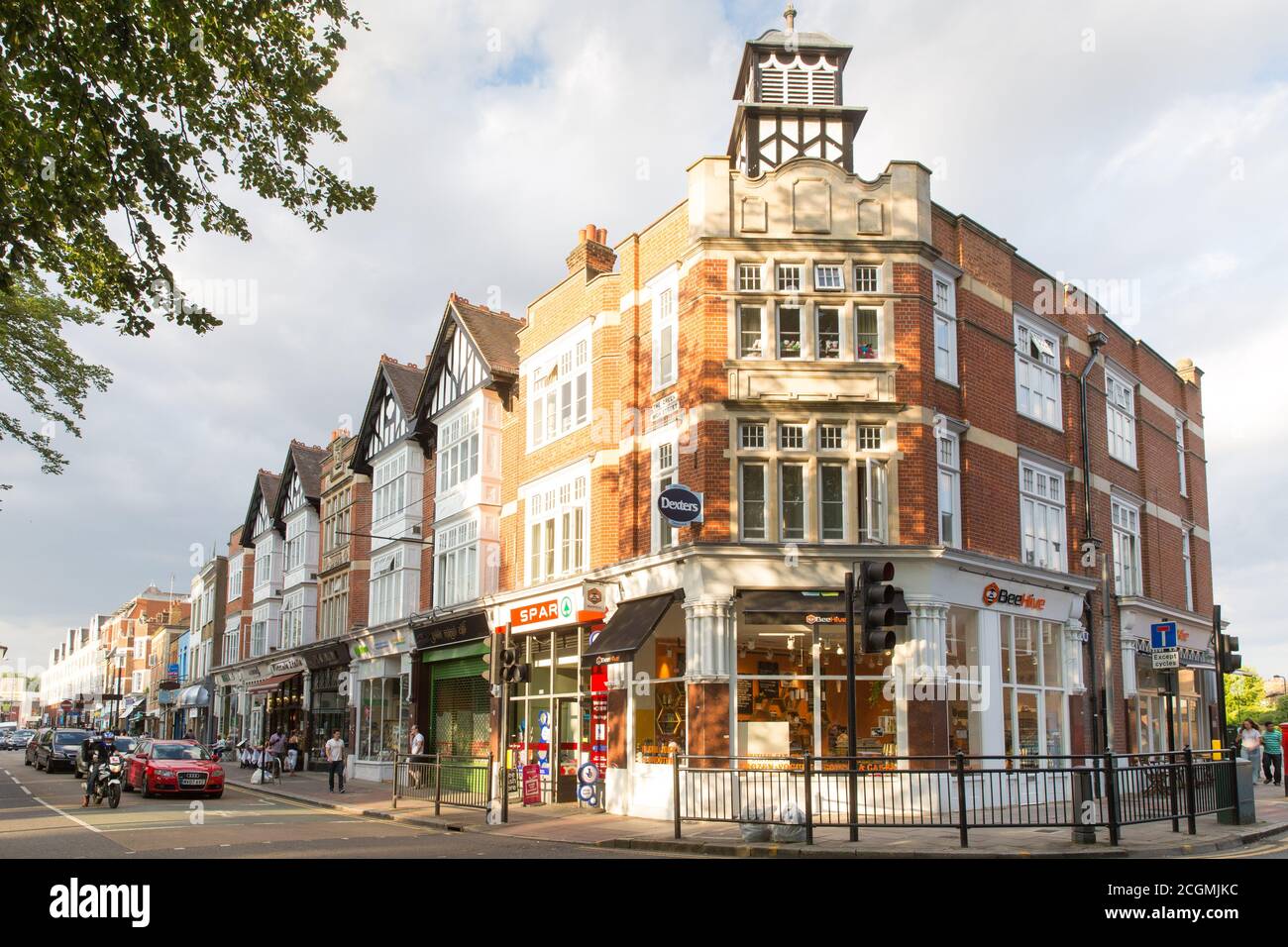 ealing green parade of shops Stock Photo - Alamy