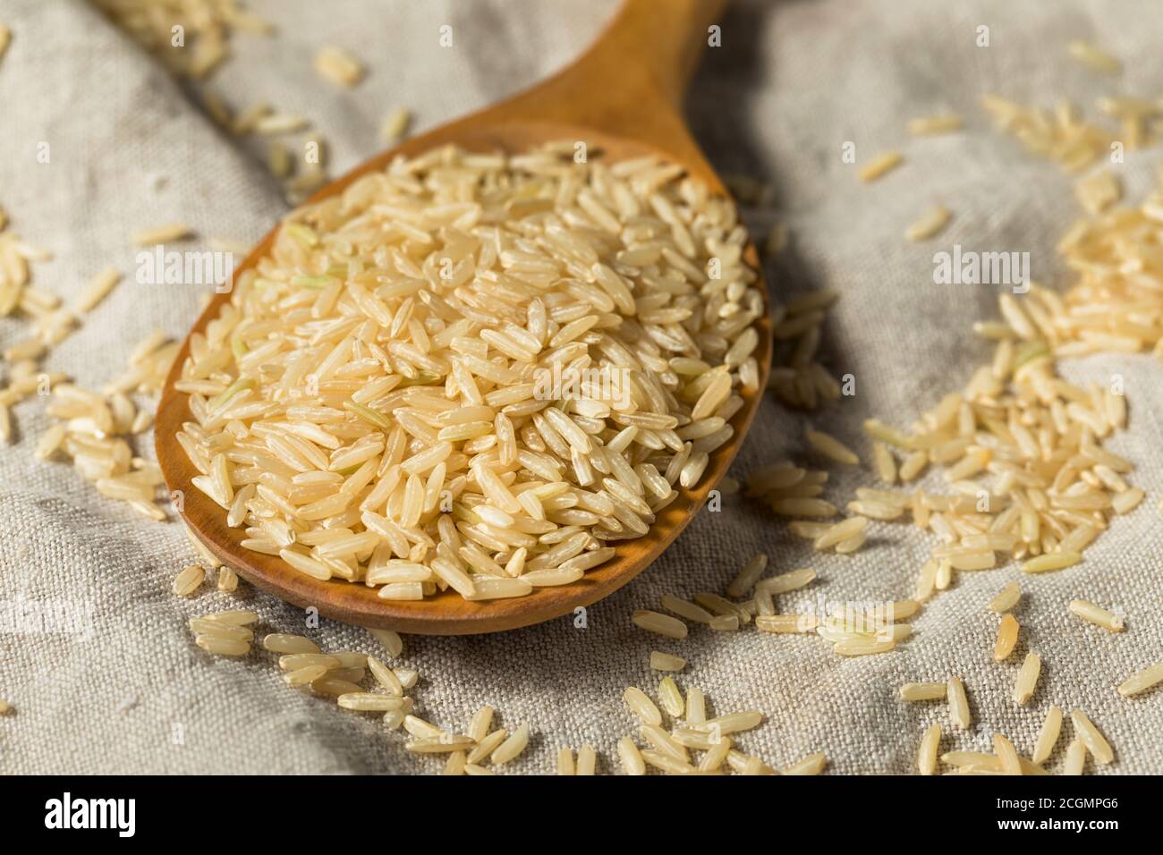Raw Dry Organic Brown Rice Ready to Cook Stock Photo - Alamy