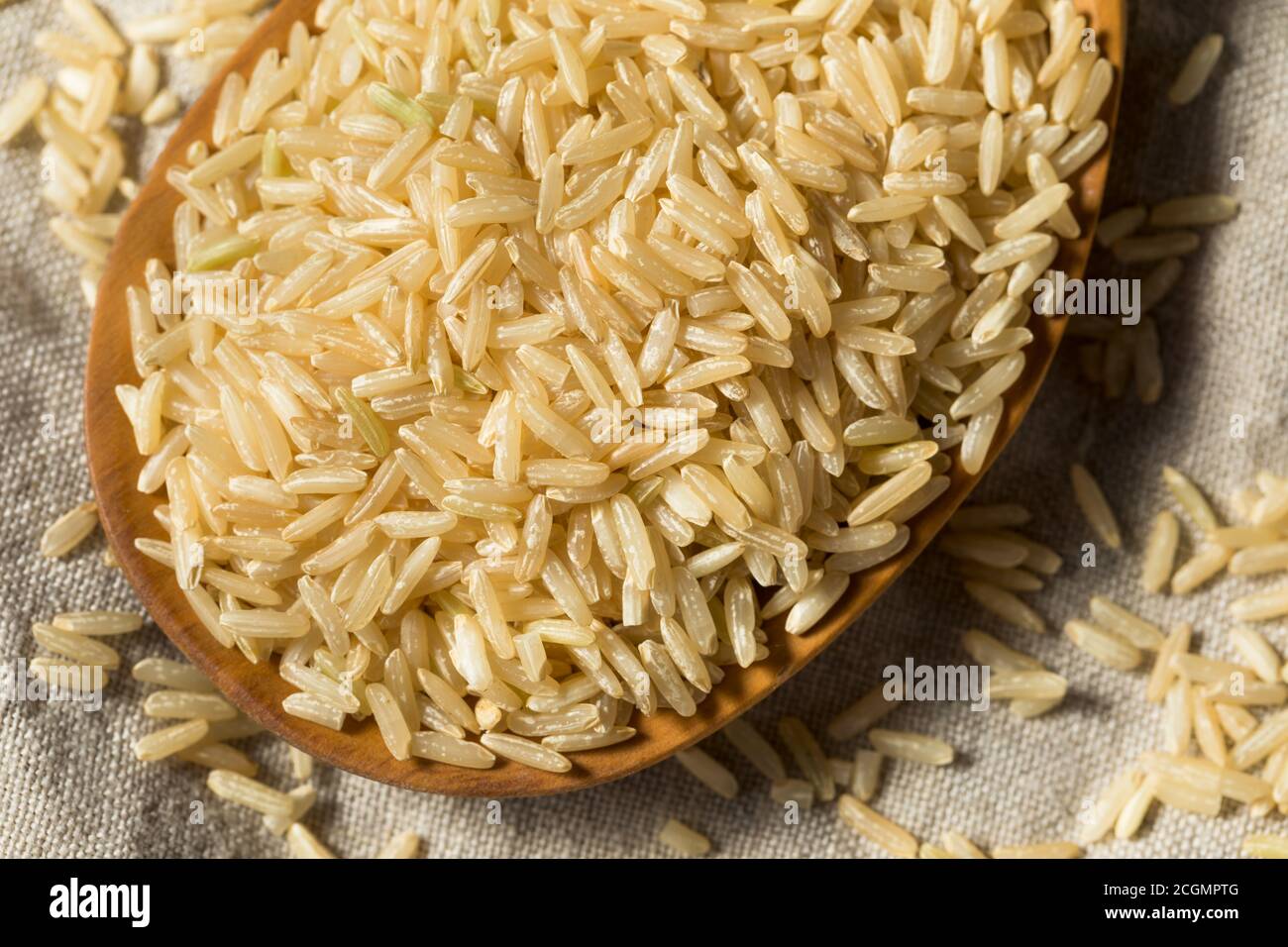 Raw Dry Organic Brown Rice Ready to Cook Stock Photo - Alamy
