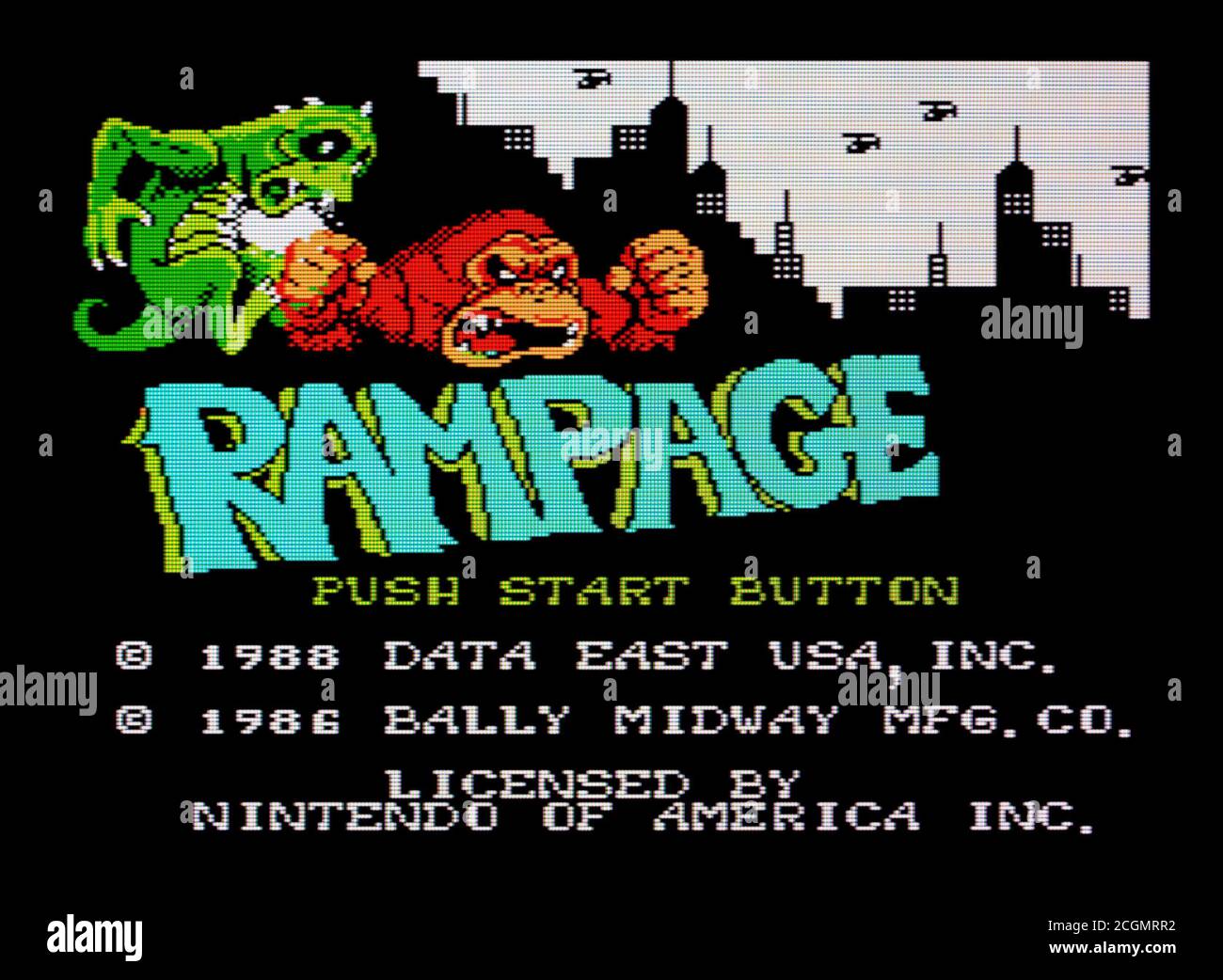 Rampage - Nintendo Entertainment System - NES Videogame - Editorial use ...