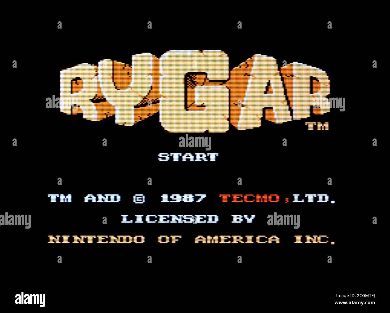 Rygar - Nintendo Entertainment System - NES Videogame - Editorial use ...
