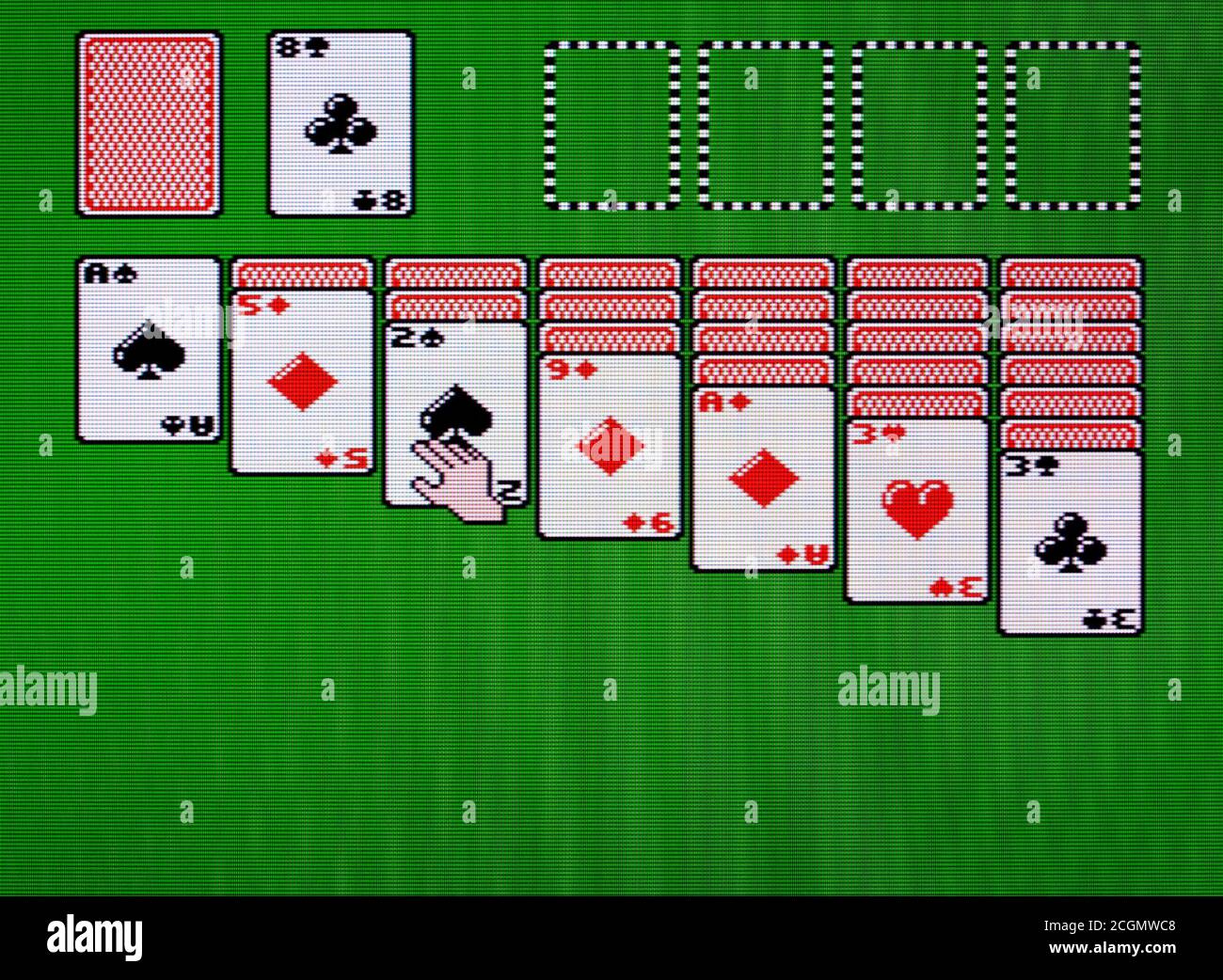 Solitaire computer game hi-res stock photography and images - Alamy