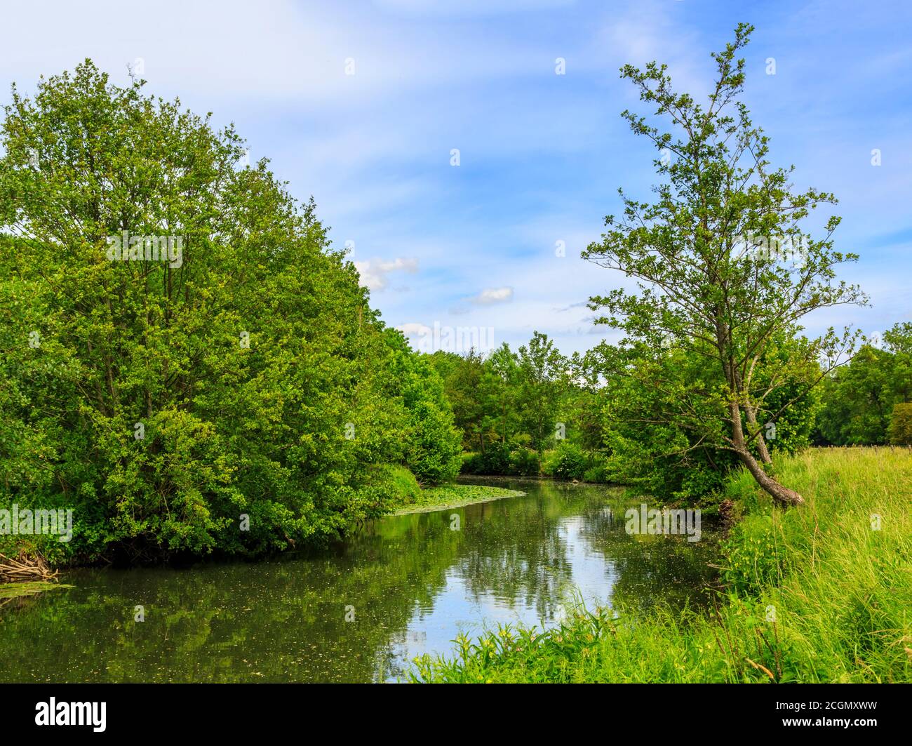 Image of the Eure River in Central France Stock Photo - Alamy